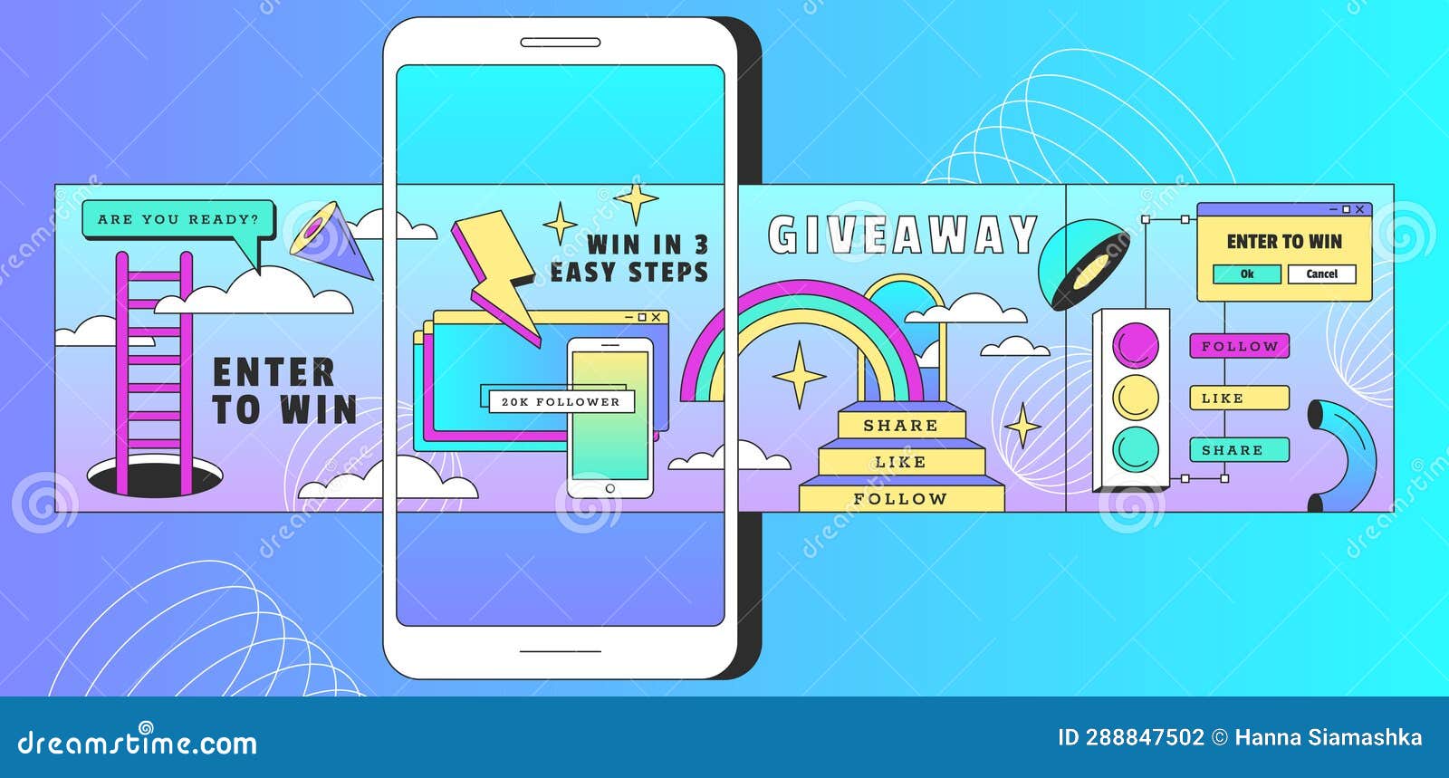 Instagram Post Carousel Template Banners for Mobile App Stock ...