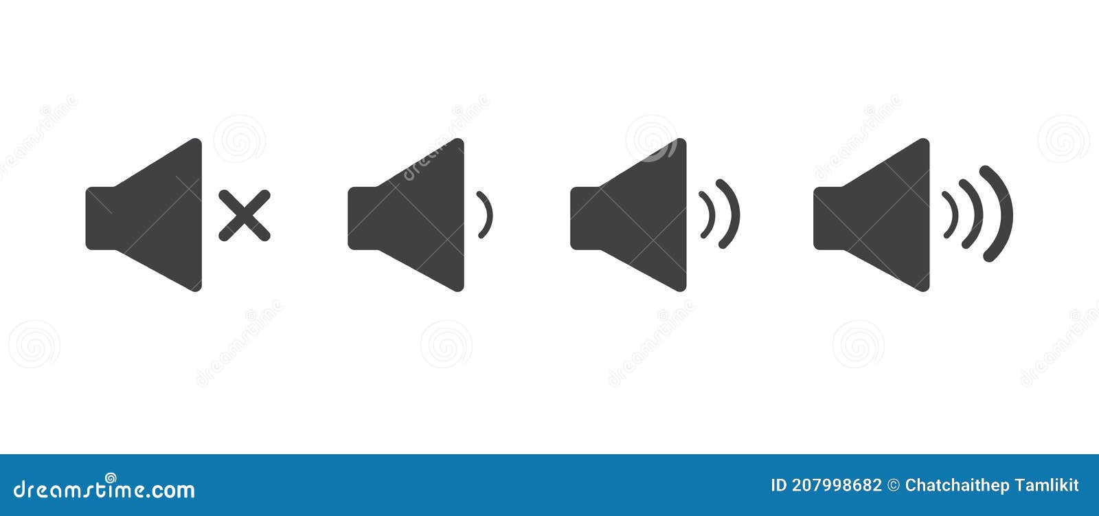 Mute Button Hand Drawn Outline Doodle Icon. Cartoon Vector ...