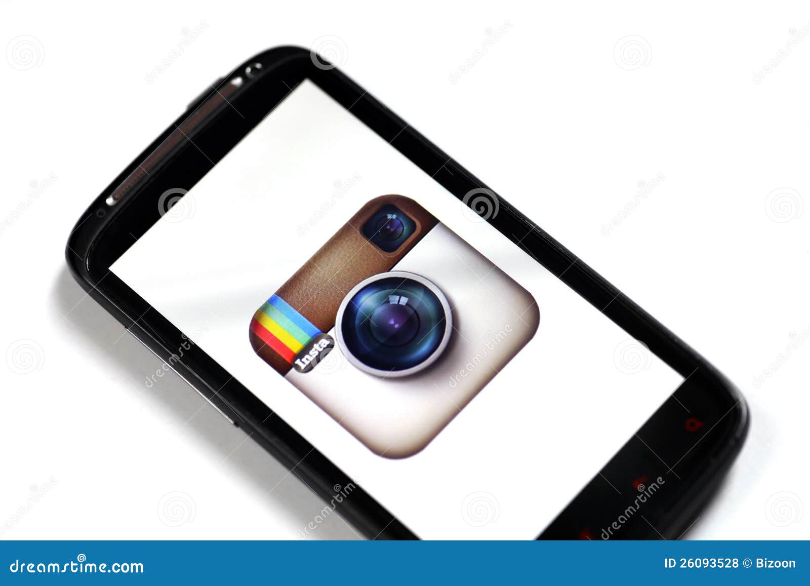 Instagram Smartphone editorial stock photo. Image of organizer - 26093528