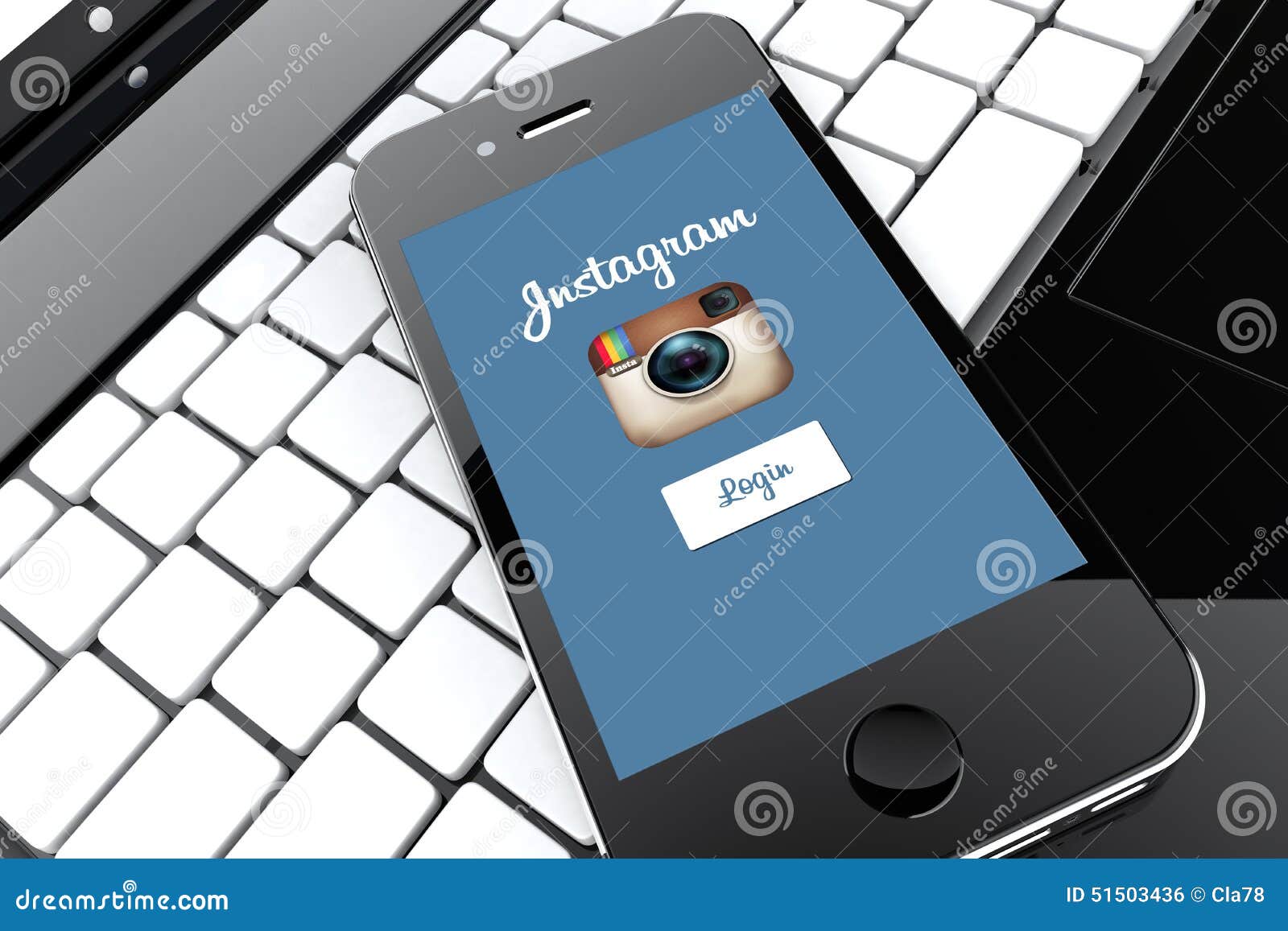 Instagram Smartphone photo éditorial. Image du applications - 51503436