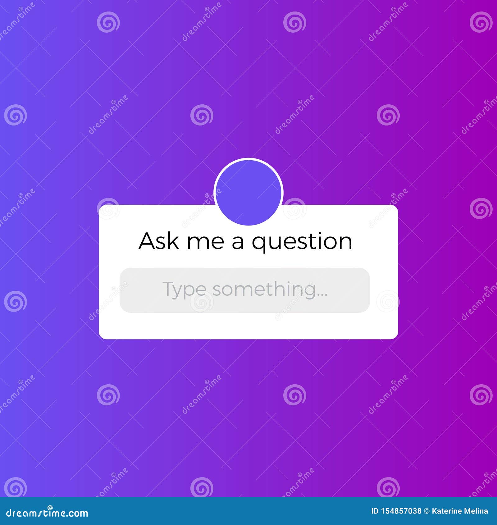 Ask Me a Question User Interface Design Vector Stock Vector ...