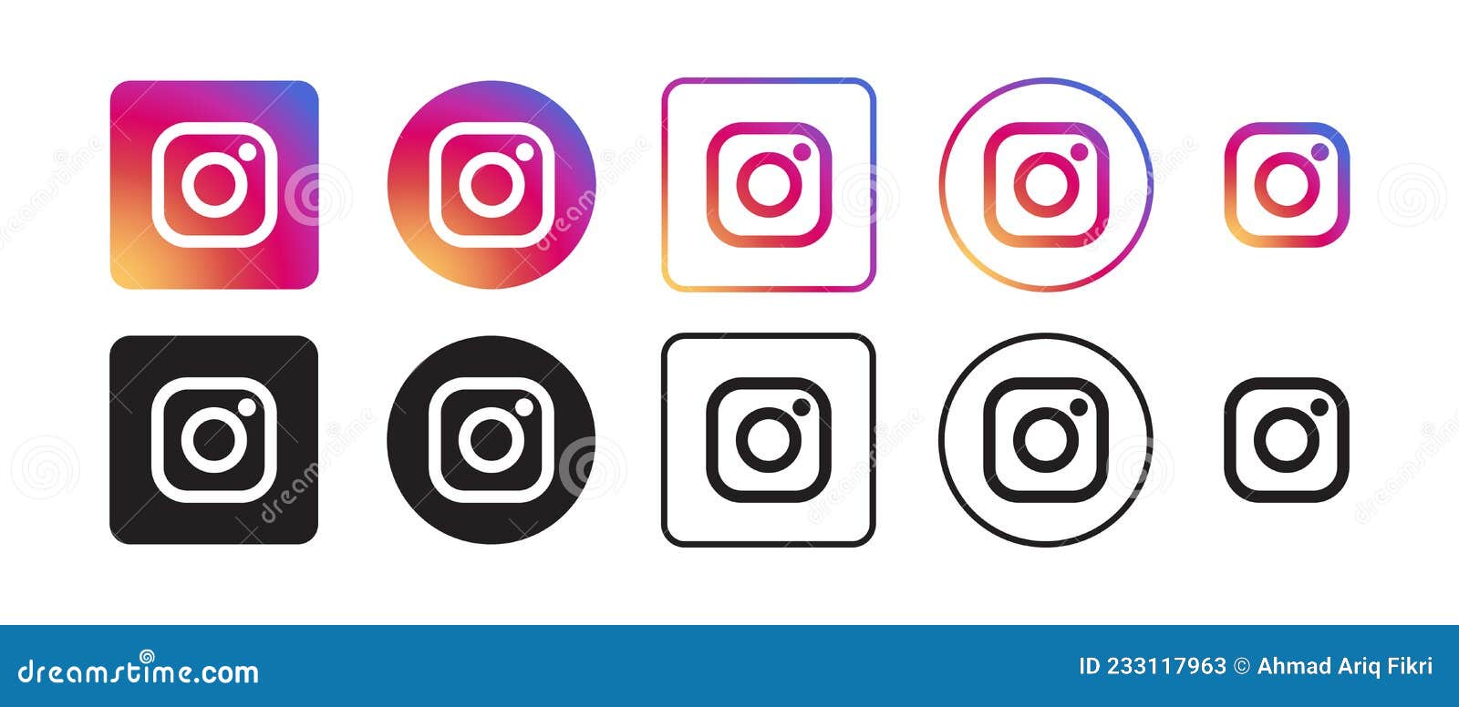 Set Of Instagram Vector Logos | CartoonDealer.com #169438250