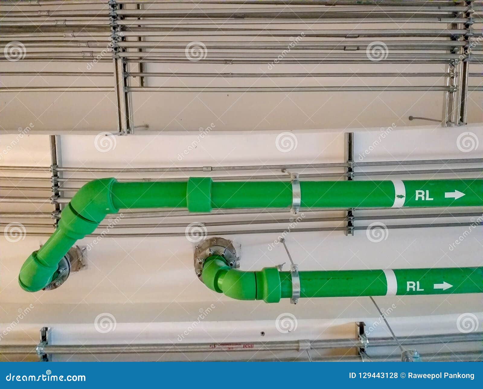 Install Drainage Pipes Inside Buildings. Royalty-Free Stock Image ...
