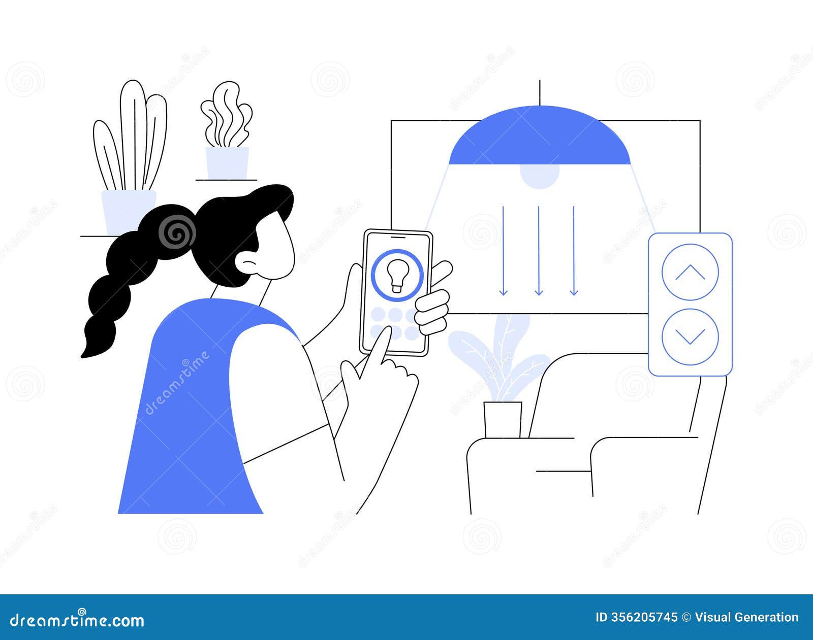 Install Light Controller Isolated Cartoon Vector Illustrations. Stock ...