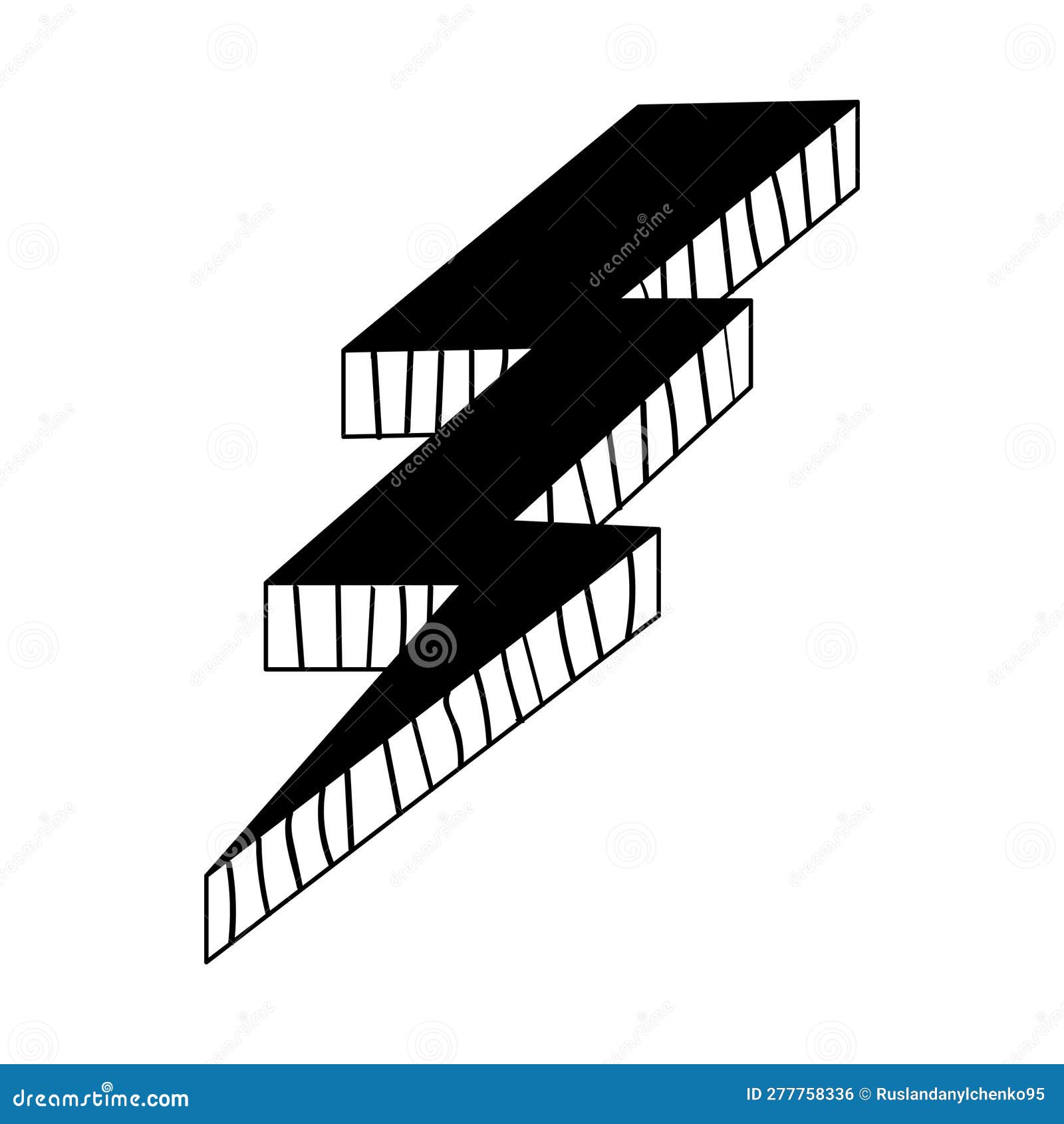 Install Lightning. Modern Flat Style Vector Illustration. Lightning ...