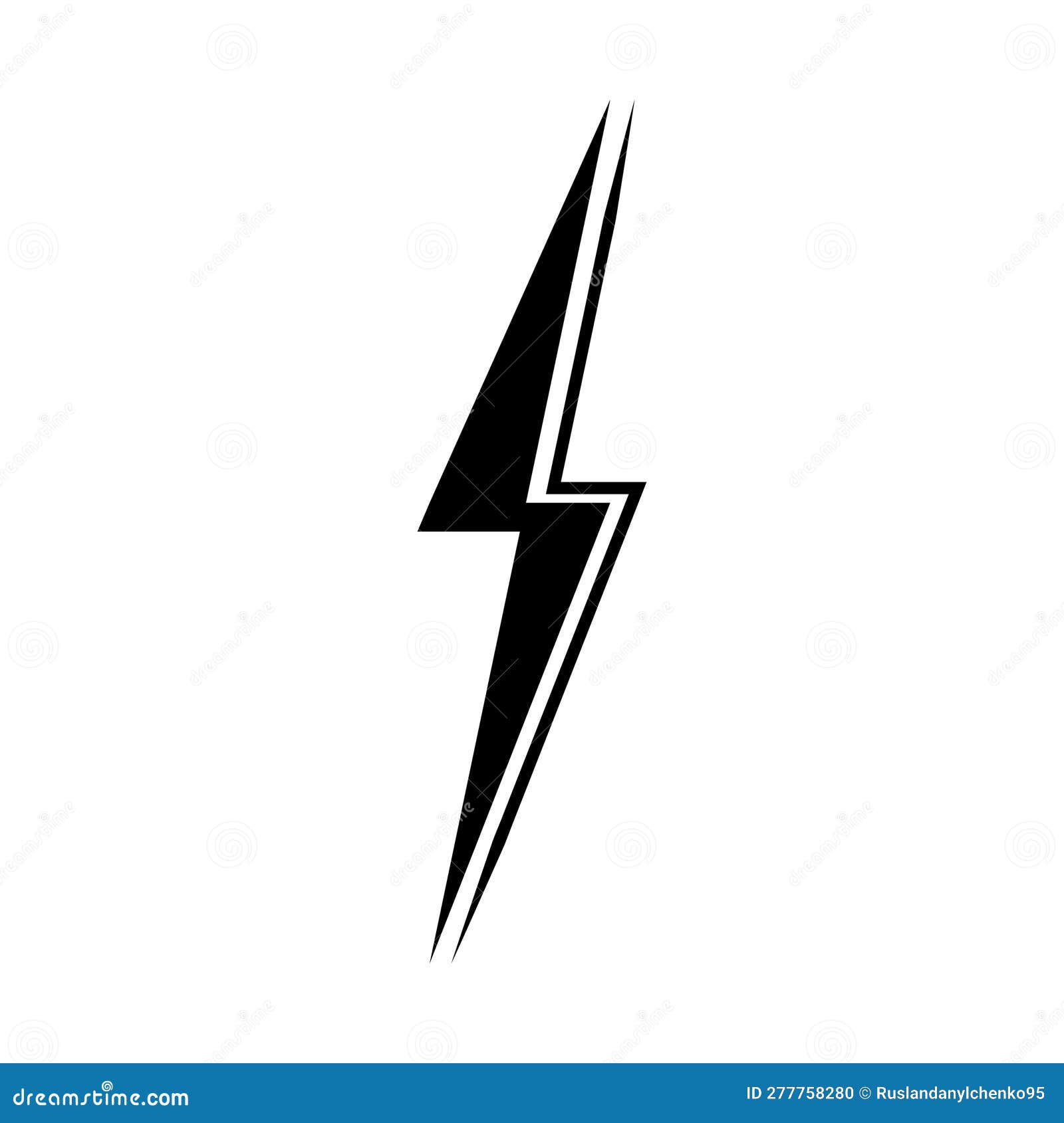Install Lightning. Flat Style Vector . Lightning Bolt Lightning Flash Icon Set. Vector ...
