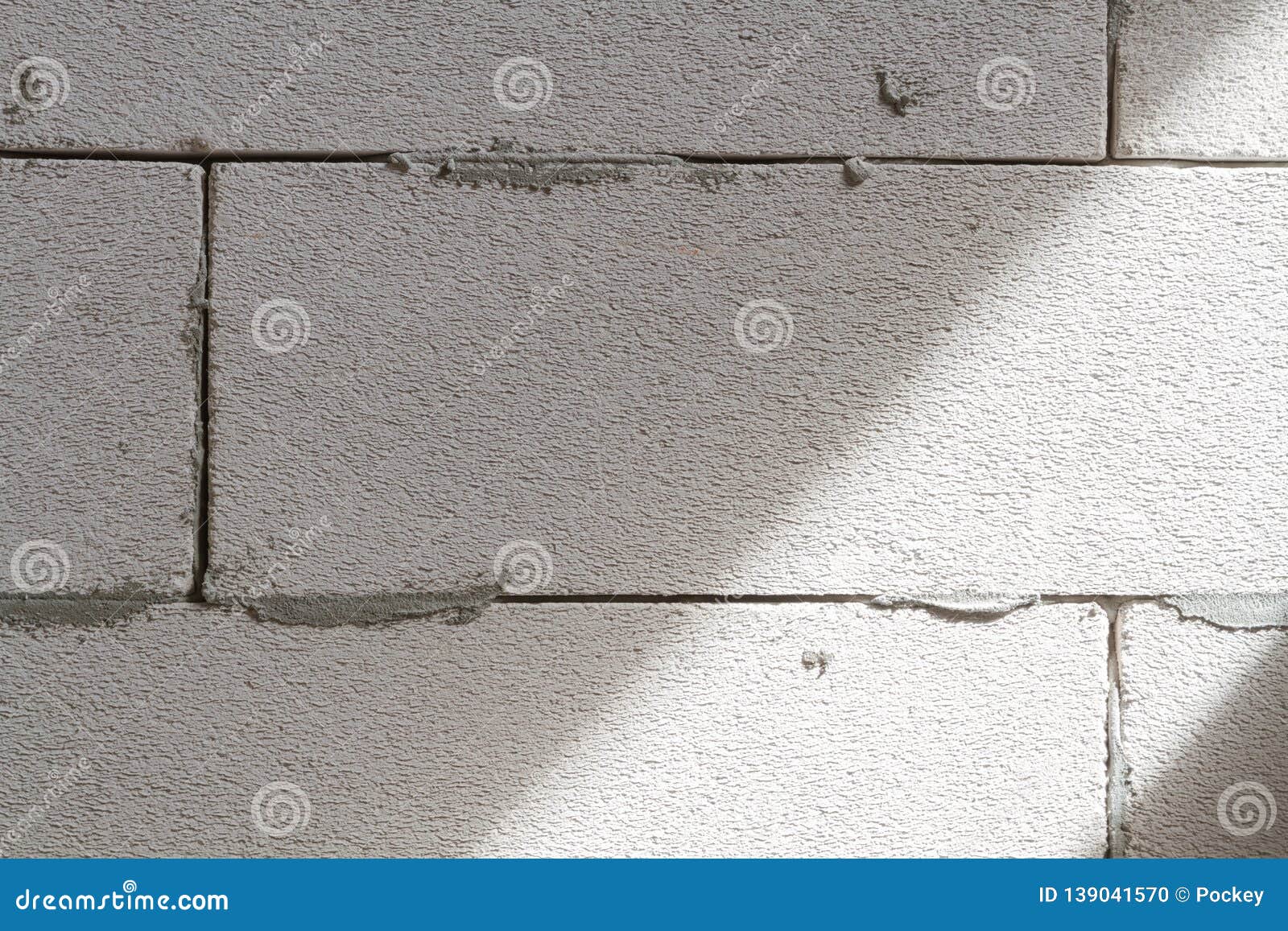 Install Lightweight Concrete Block Wall Detail Stock Photo - Image of ...