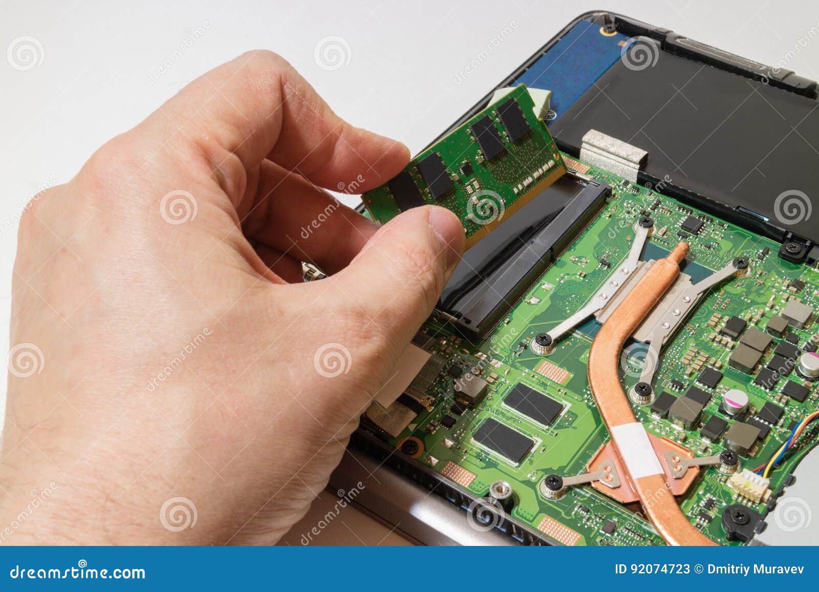 Install In Motherboard Of Laptop Memory Stock Image | CartoonDealer.com ...