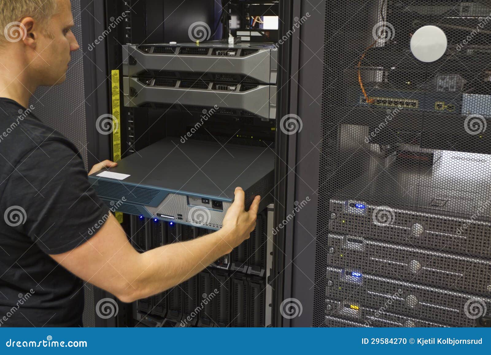 Install Network Router stock photo. Image of center, switch - 29584270