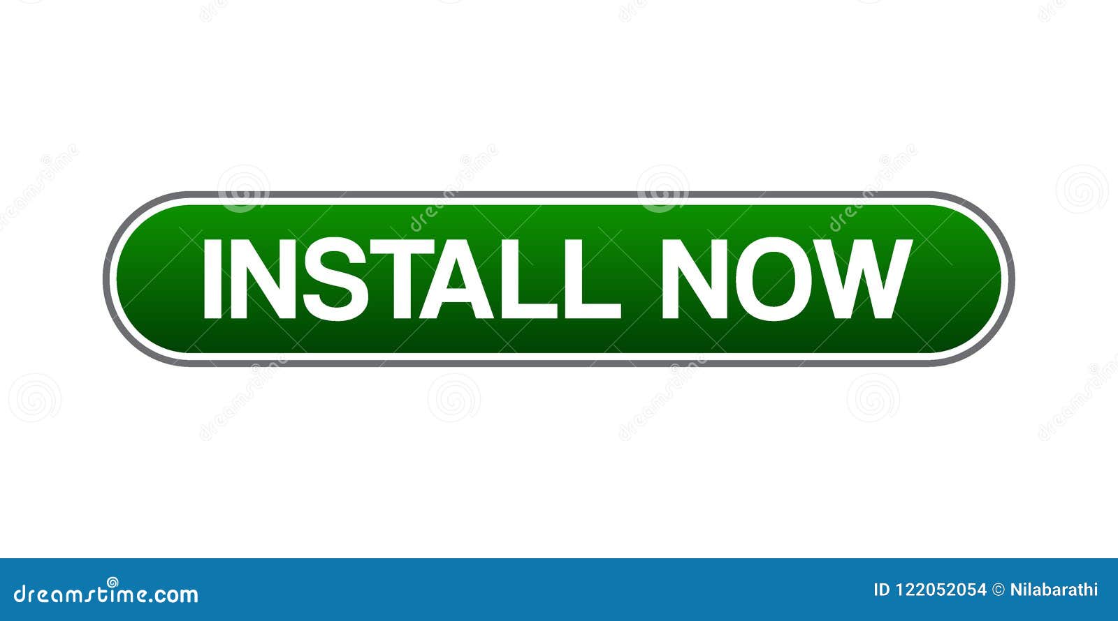 Install now stock illustration. Illustration of button - 122052054