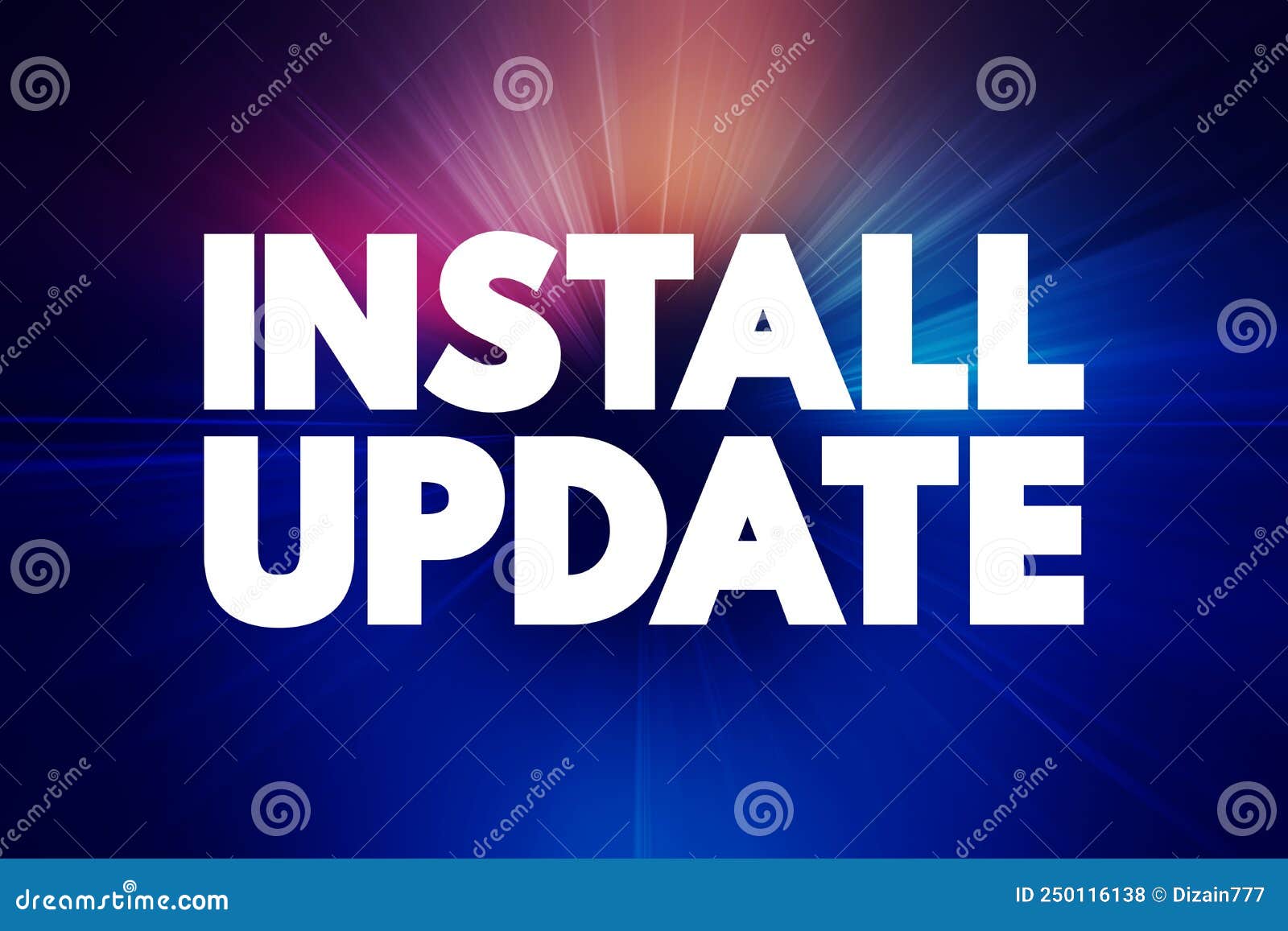 Install Update Text Quote, Concept Background Stock Illustration ...