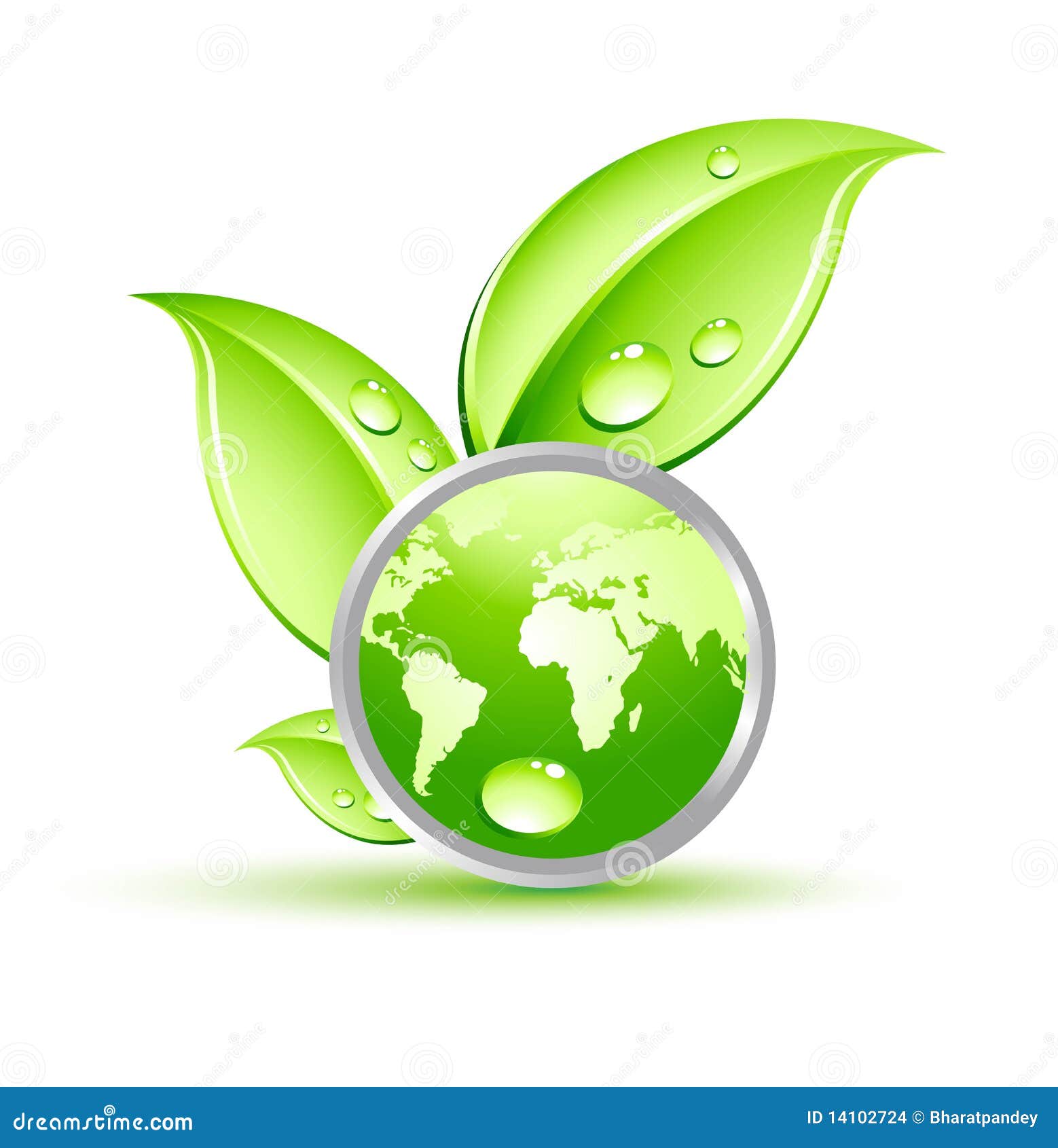 Installatie met groene bol vector illustratie. Illustration of leven ...