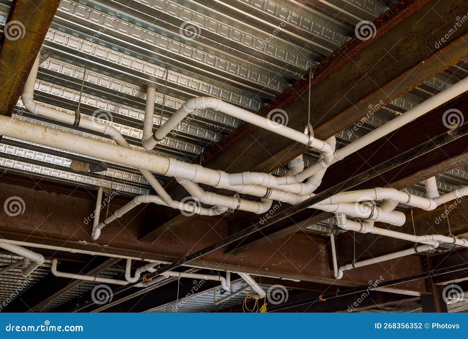 The Installation of an Assembled in Waste Pipe Lines System Under the ...