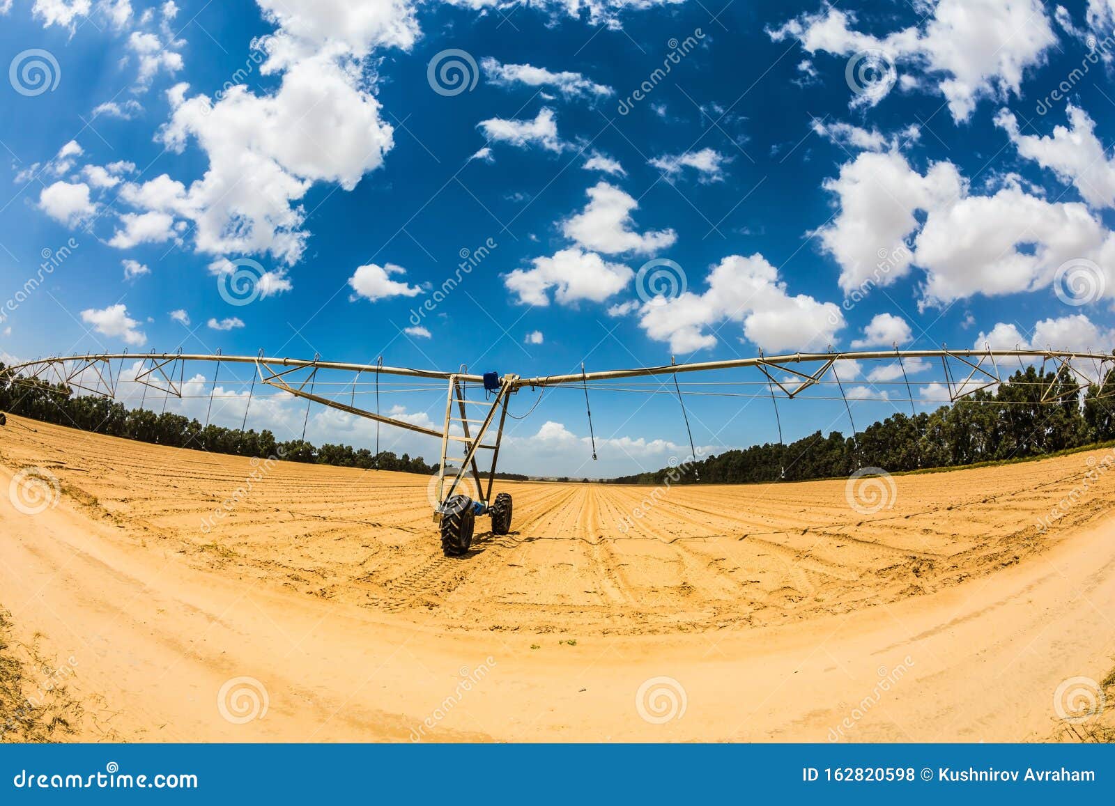 Installation of Irrigation Fields Stock Photo - Image of nature ...