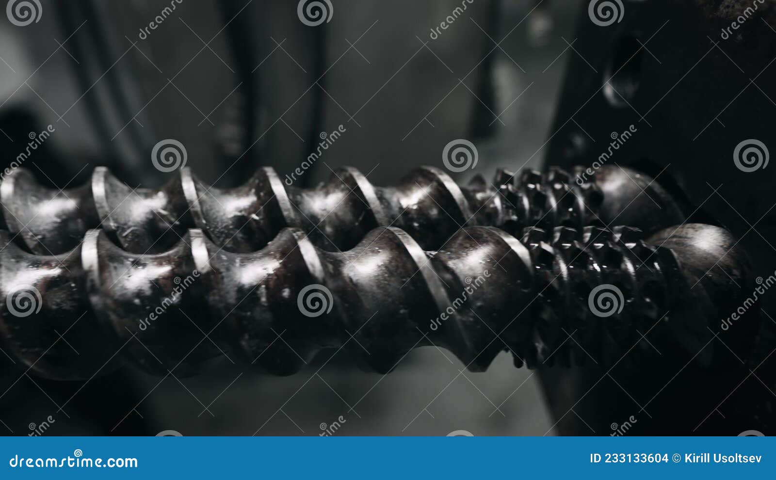 Installation of an Automatic Line in Production. the Screws are ...