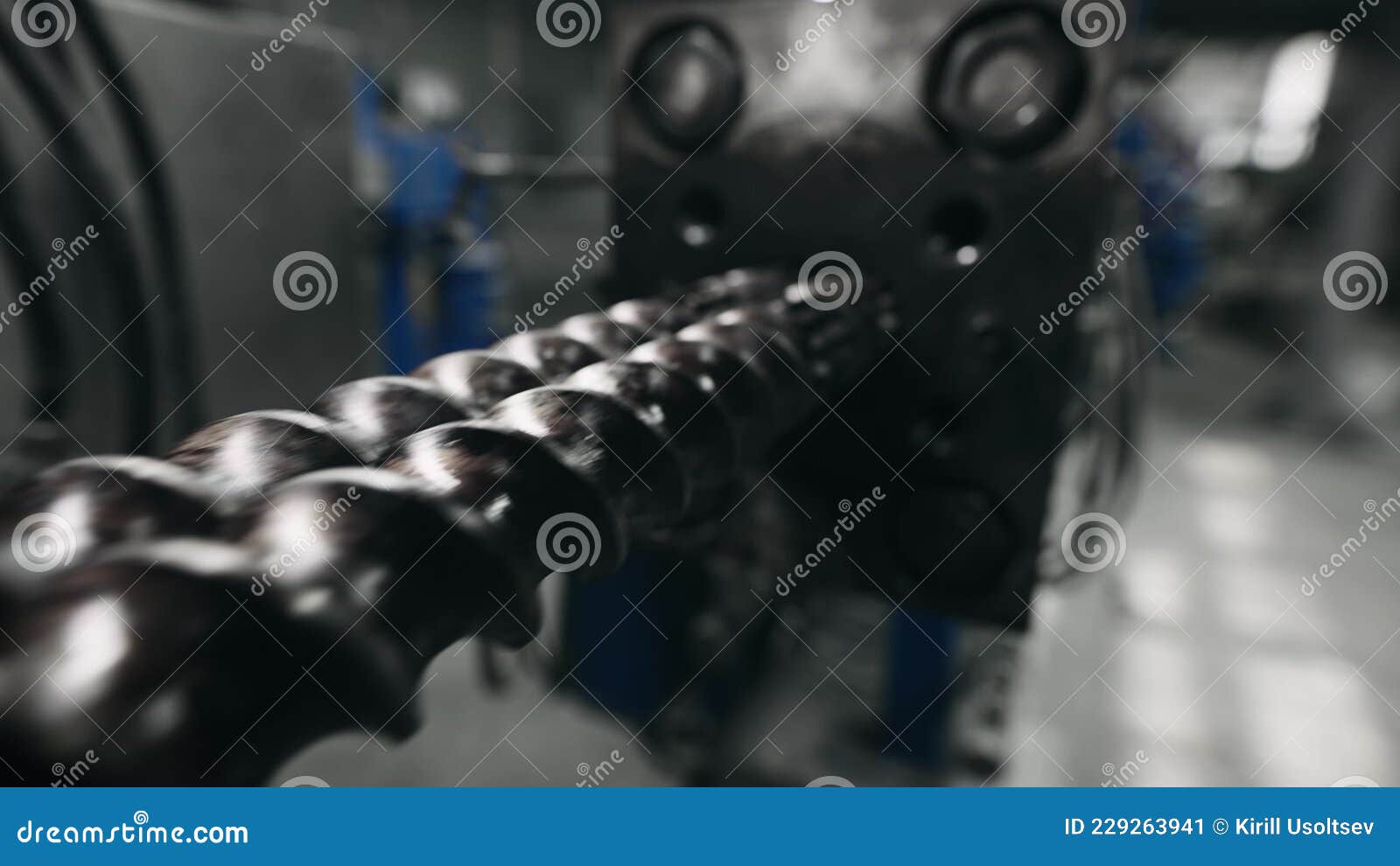 Installation of an Automatic Line in Production. the Screws are ...