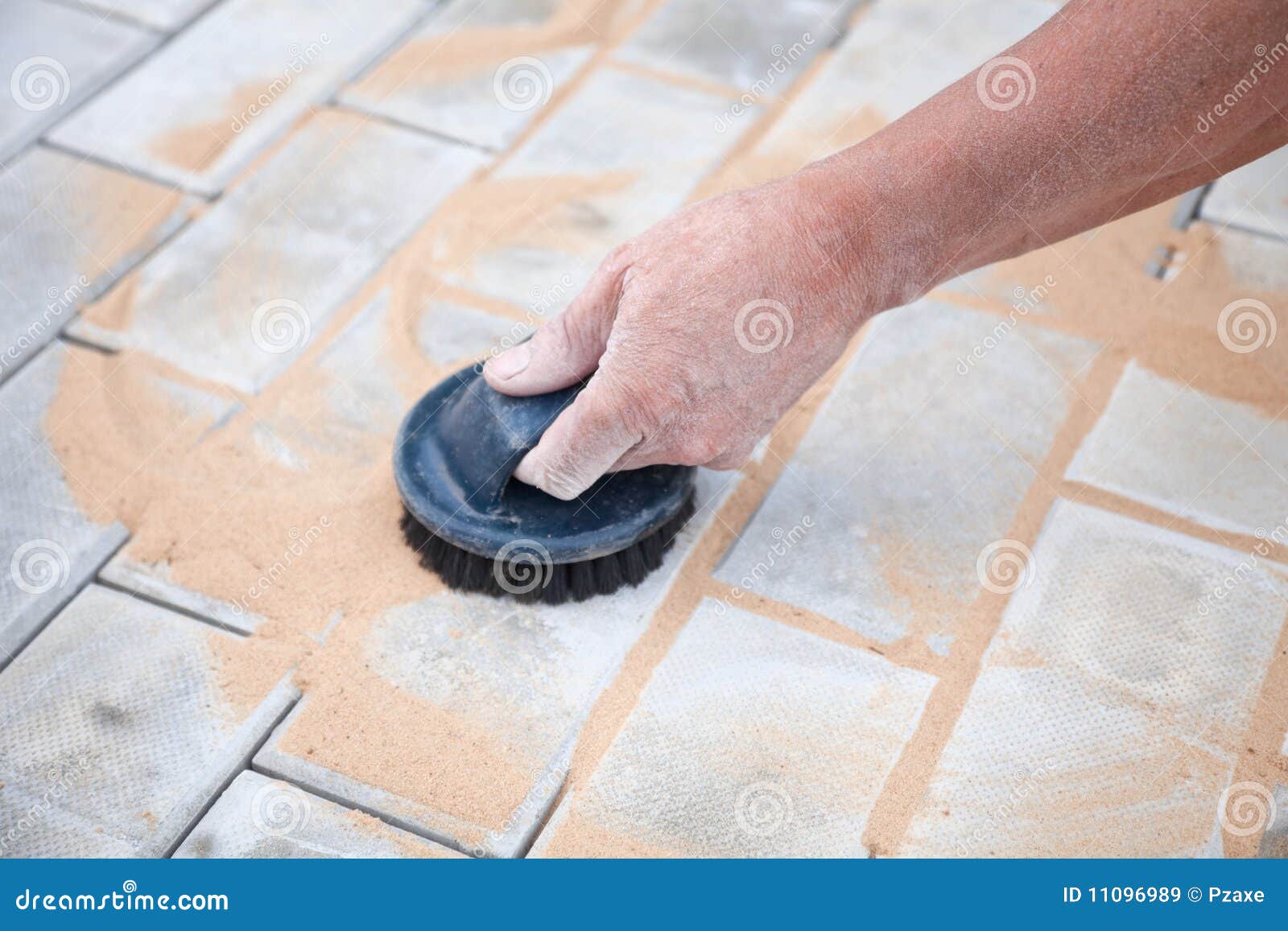 Installation of Brick Platform Stock Image - Image of bricklayer ...