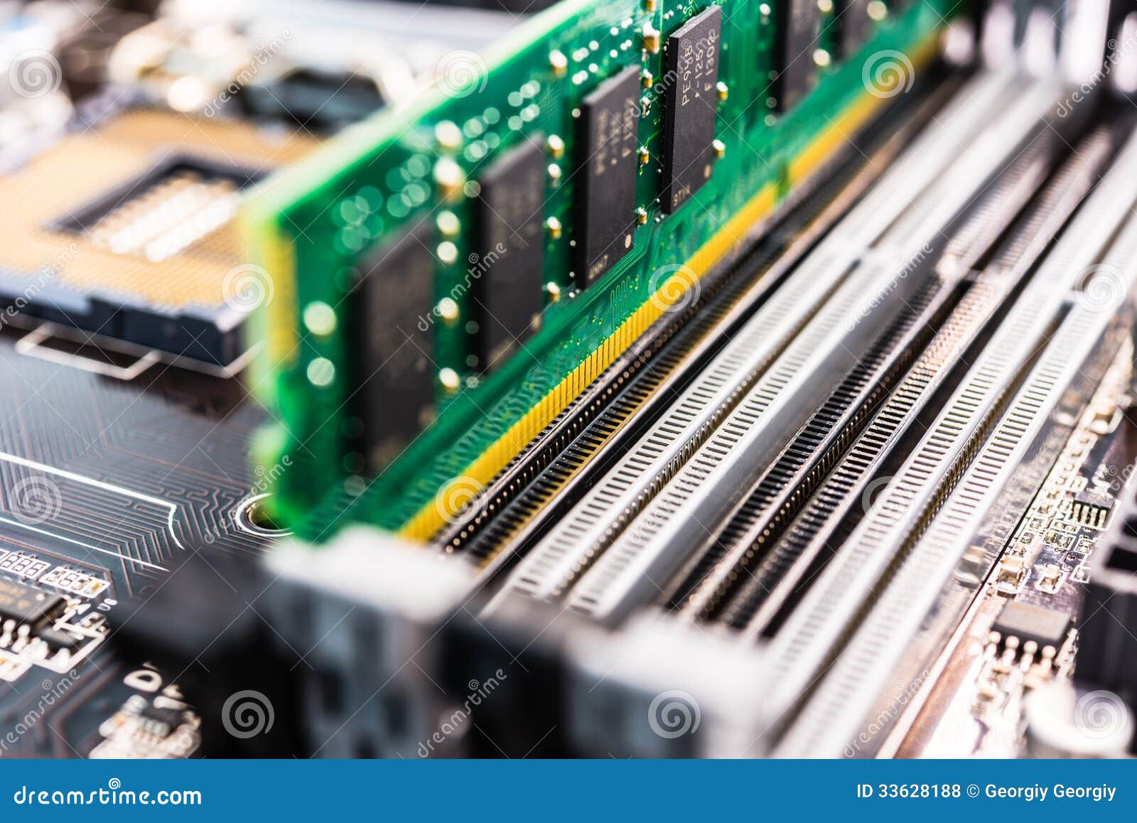 Installation of Computer Memory Stock Photo - Image of descriptive ...