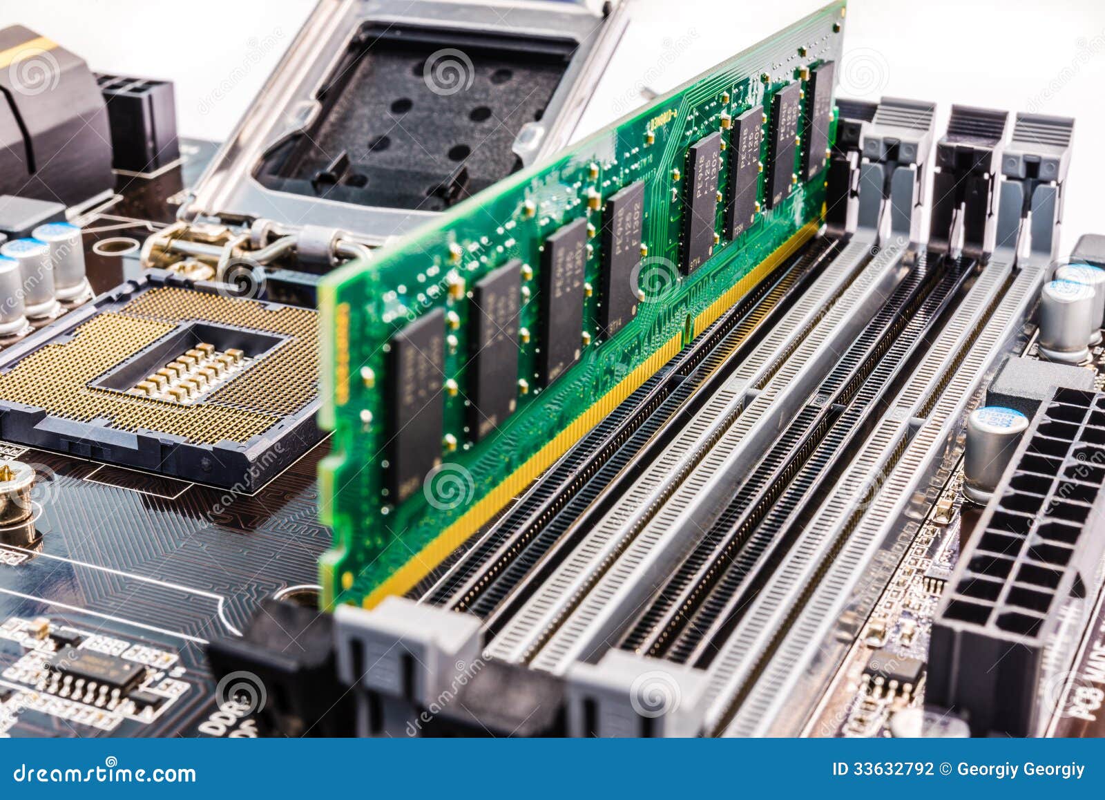 Installation of Computer Memory Stock Photo - Image of communication ...