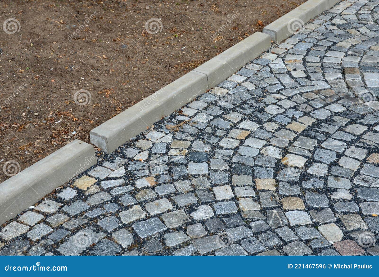 Installation of Concrete Curbs with Gaps that Let Water into the Park ...