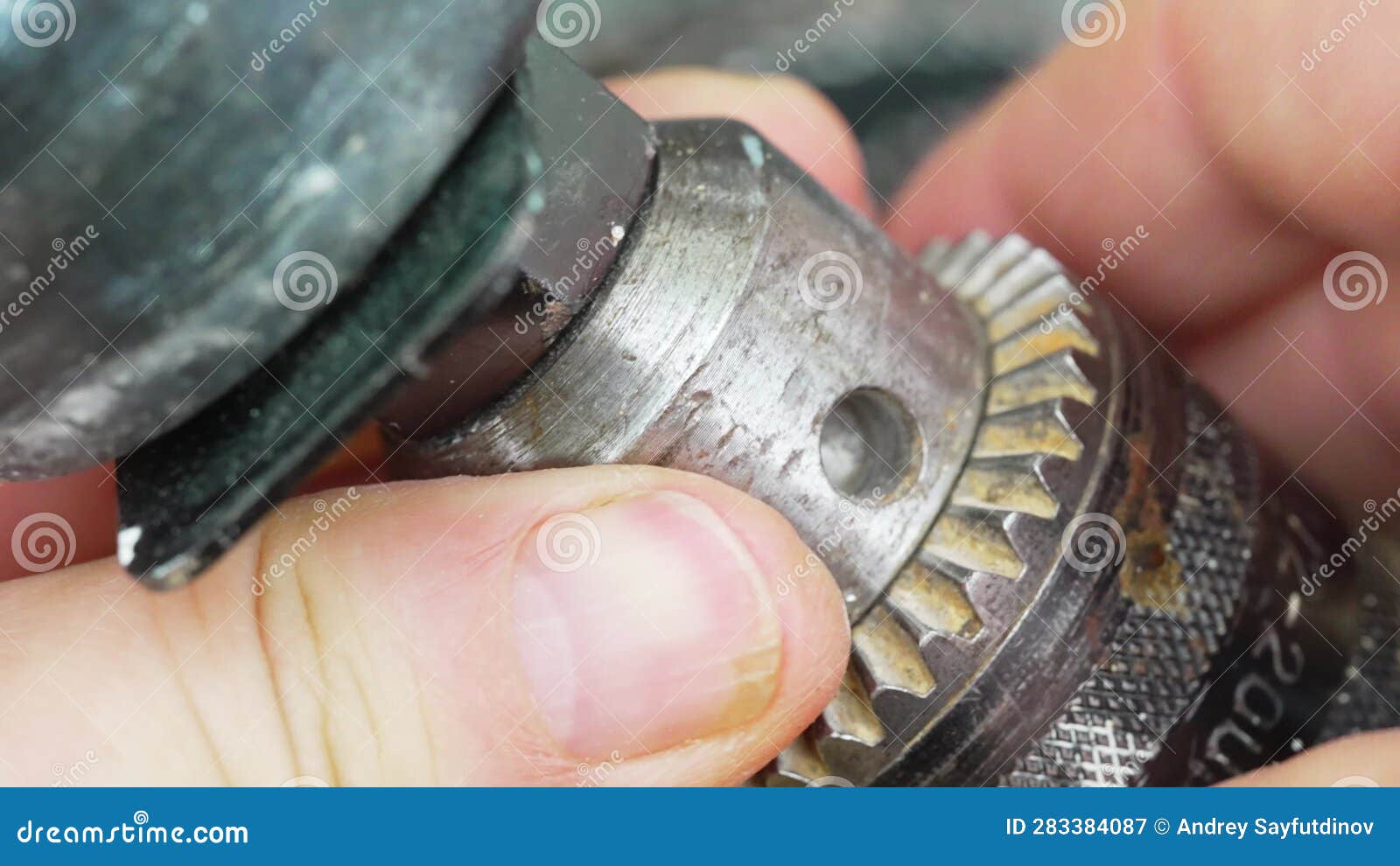 Installation of the Core Drill in the Drill. Stock Video - Video of ...