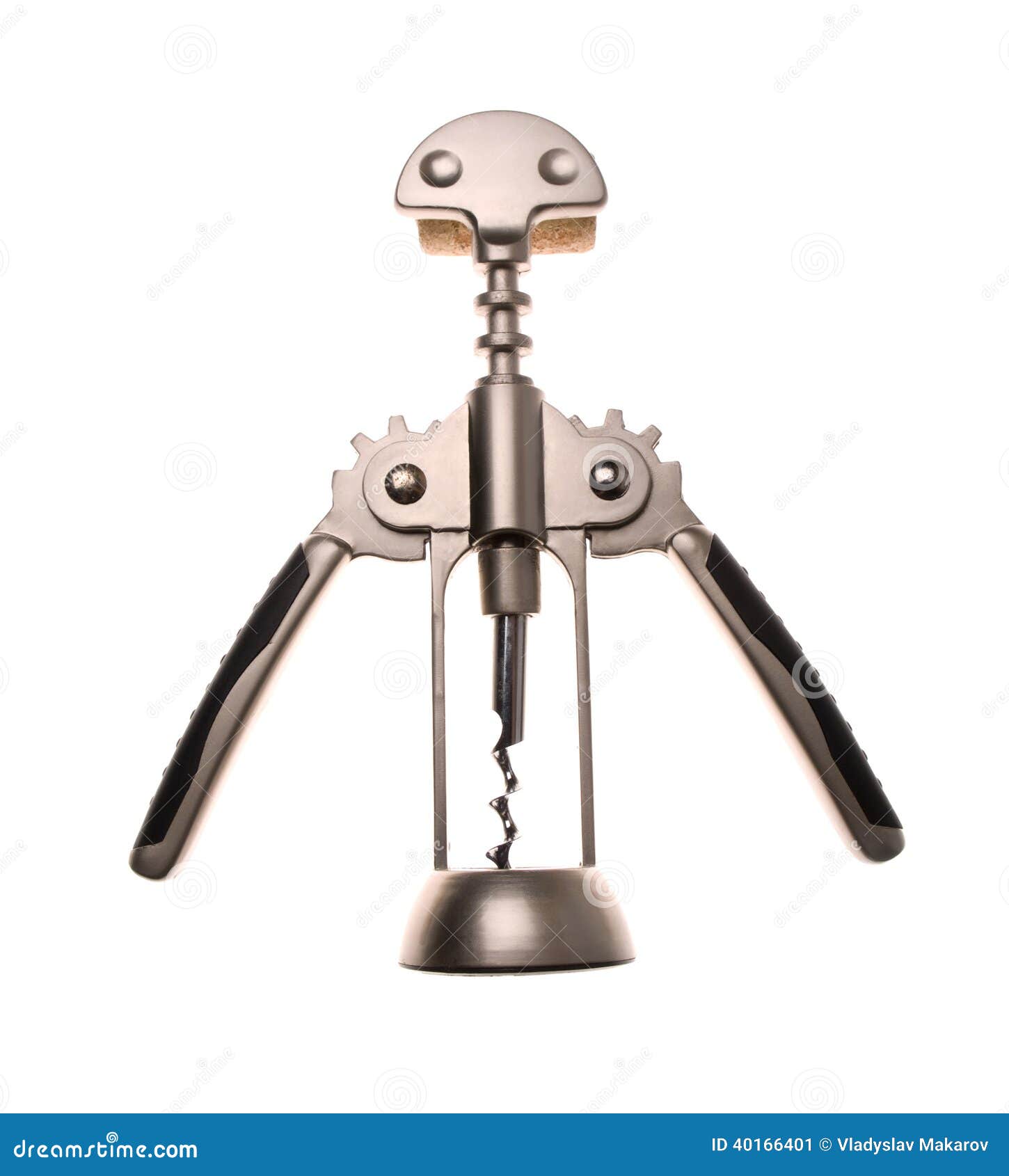 An Installation of a Corkscrew Stock Image - Image of metallic, force ...