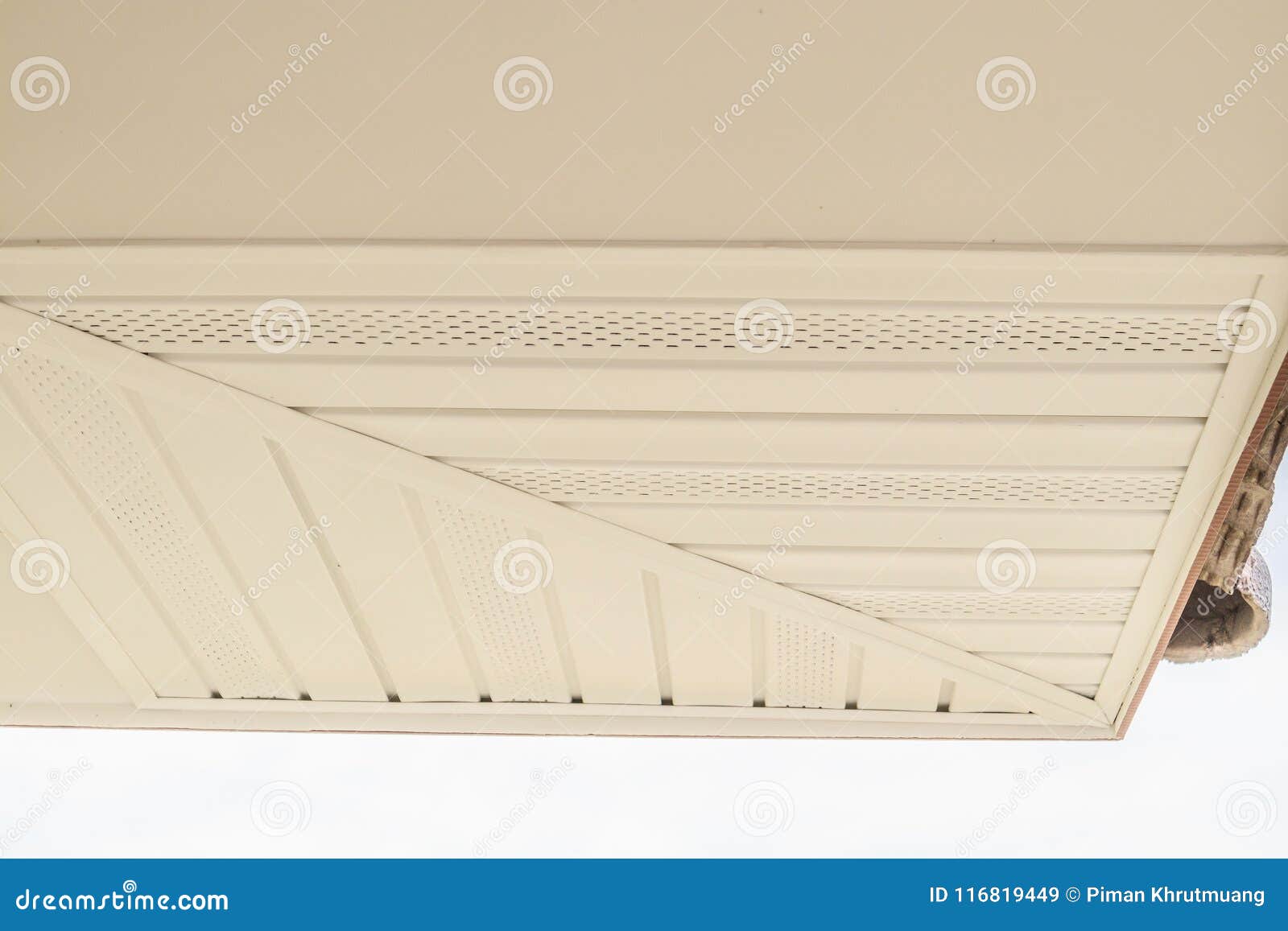 Installation De Panneau De Soffite Image stock - Image du toiture ...