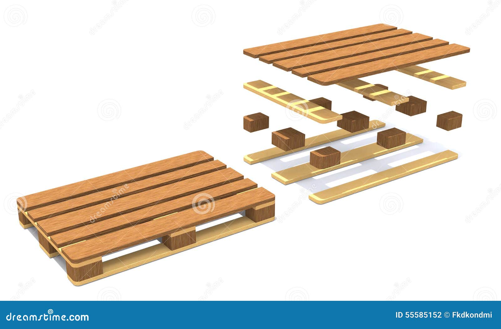 Installation Diagram Of Warehouse Pallet. Stock Photo | CartoonDealer ...