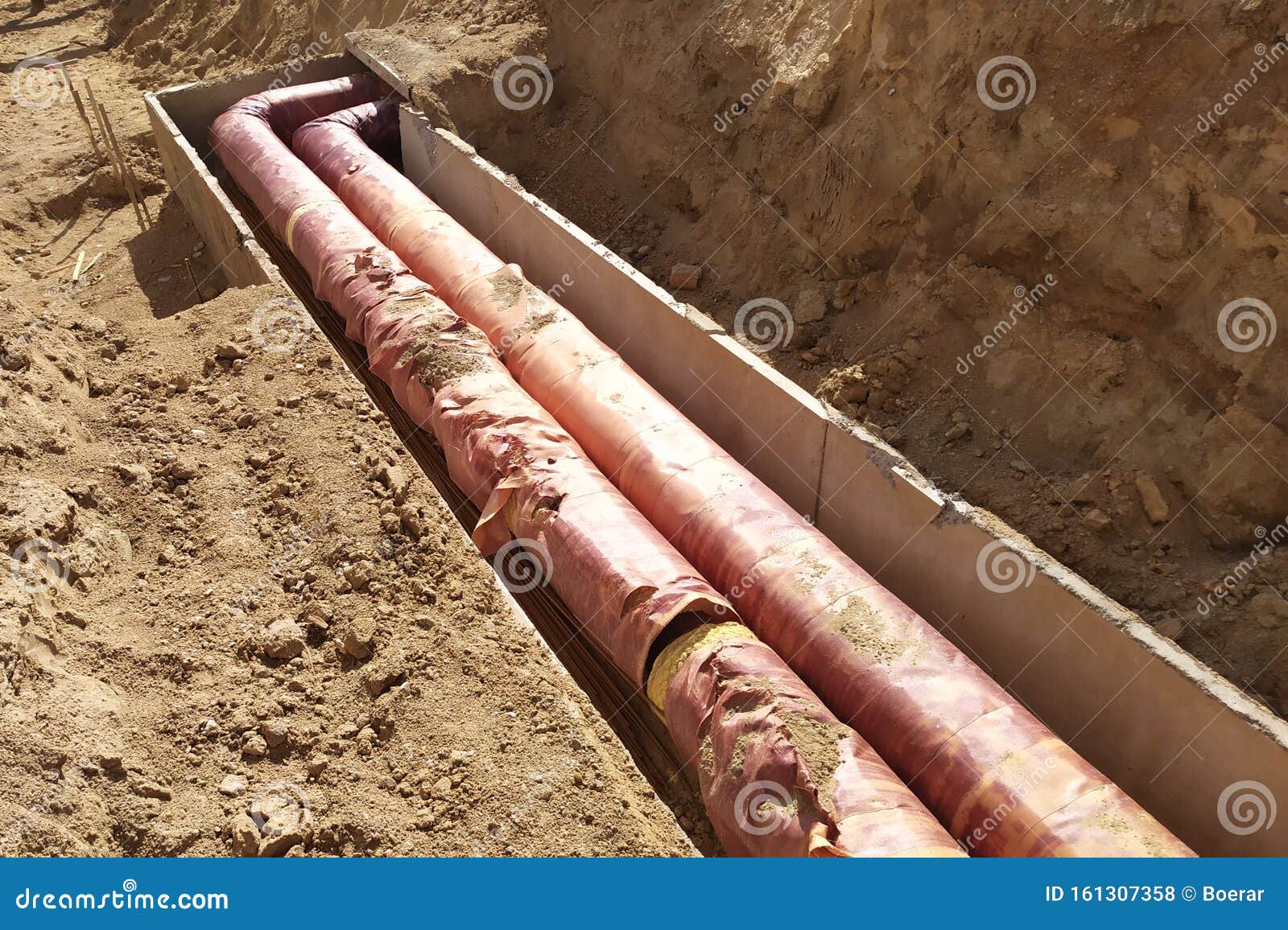 Installation of the Distribution Unit Heating Network. Frame for ...