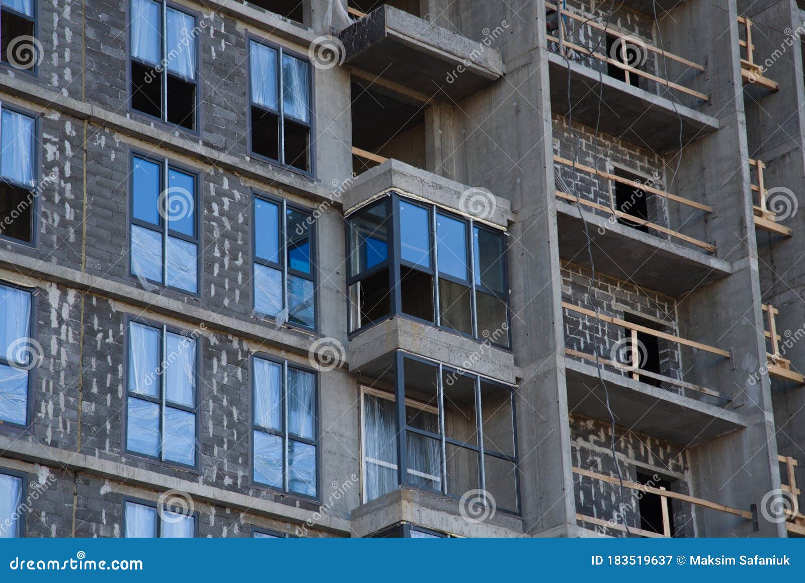 Installation of Double-glazed Windows in a Multi-storey Building at a ...