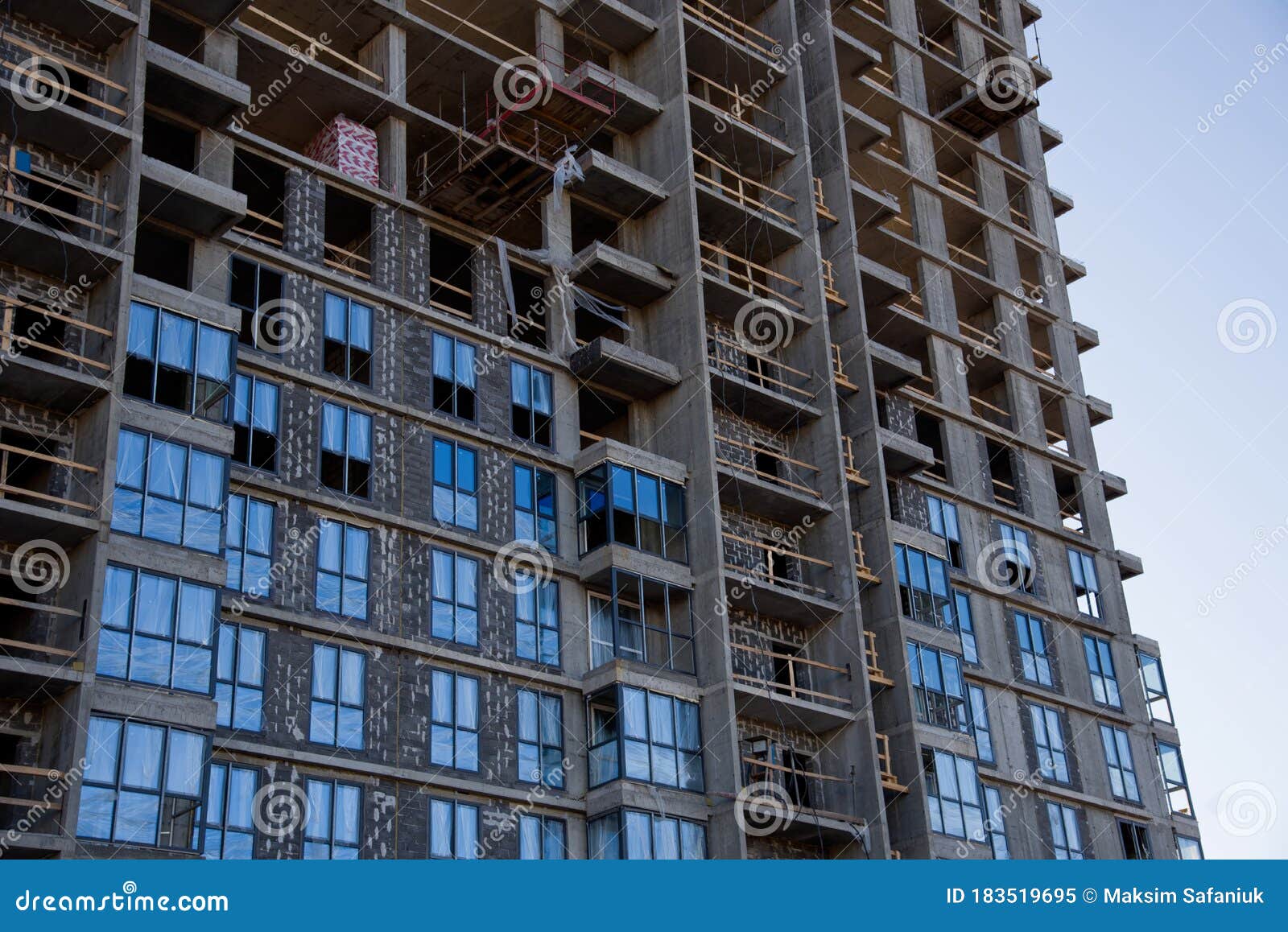 Installation of Double-glazed Windows in a Multi-storey Building at a ...