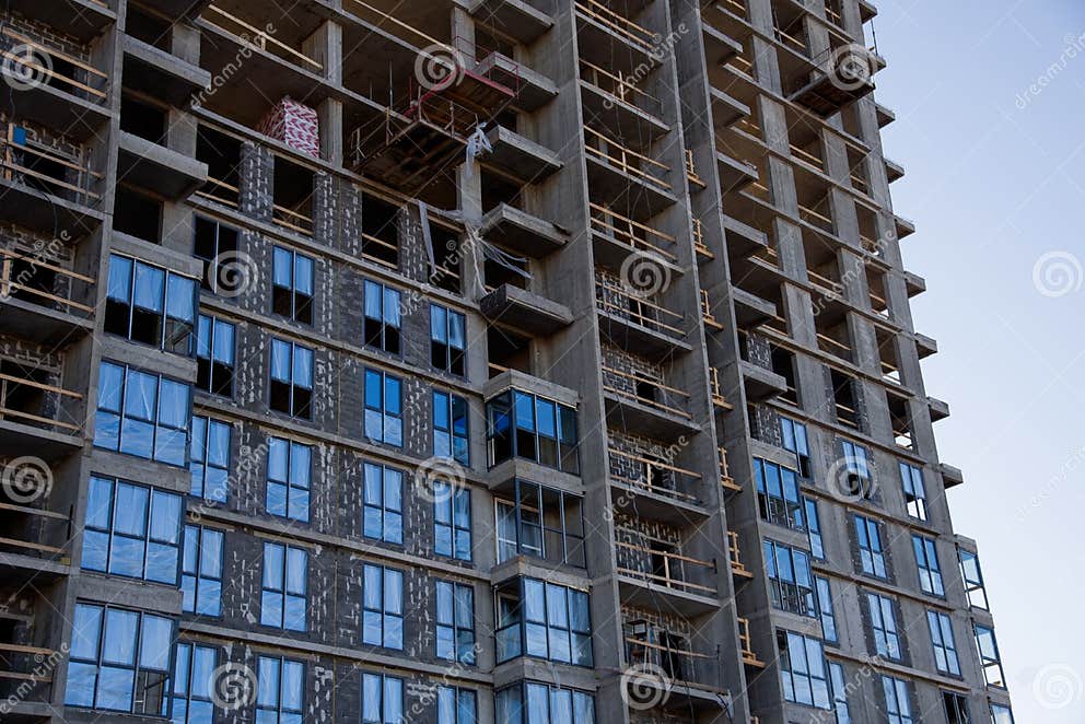 Installation of Double-glazed Windows in a Multi-storey Building at a ...