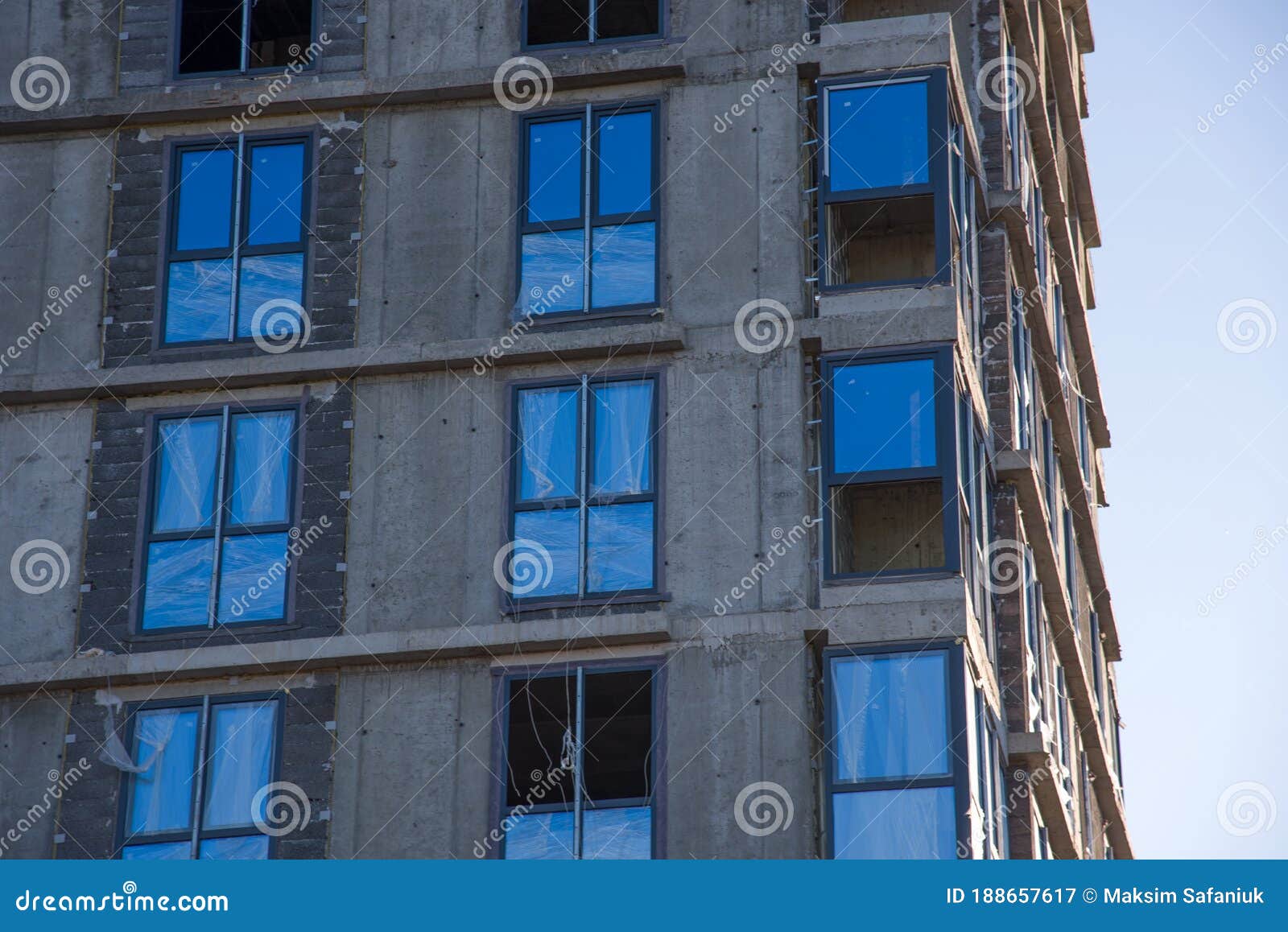Installation of Double-glazed Windows in a Multi-storey Building at a ...