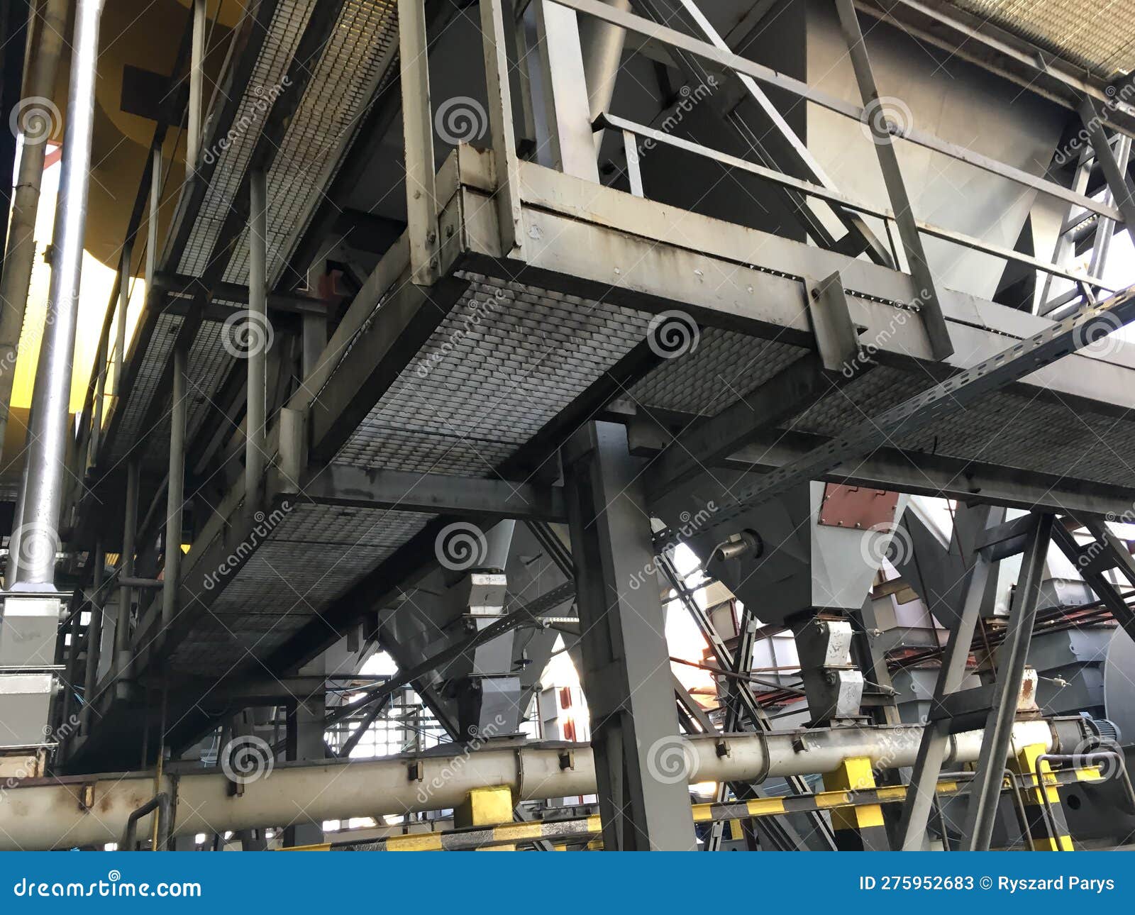 Installation of Dust Removal from Gravity Dust Collectors Stock Image ...