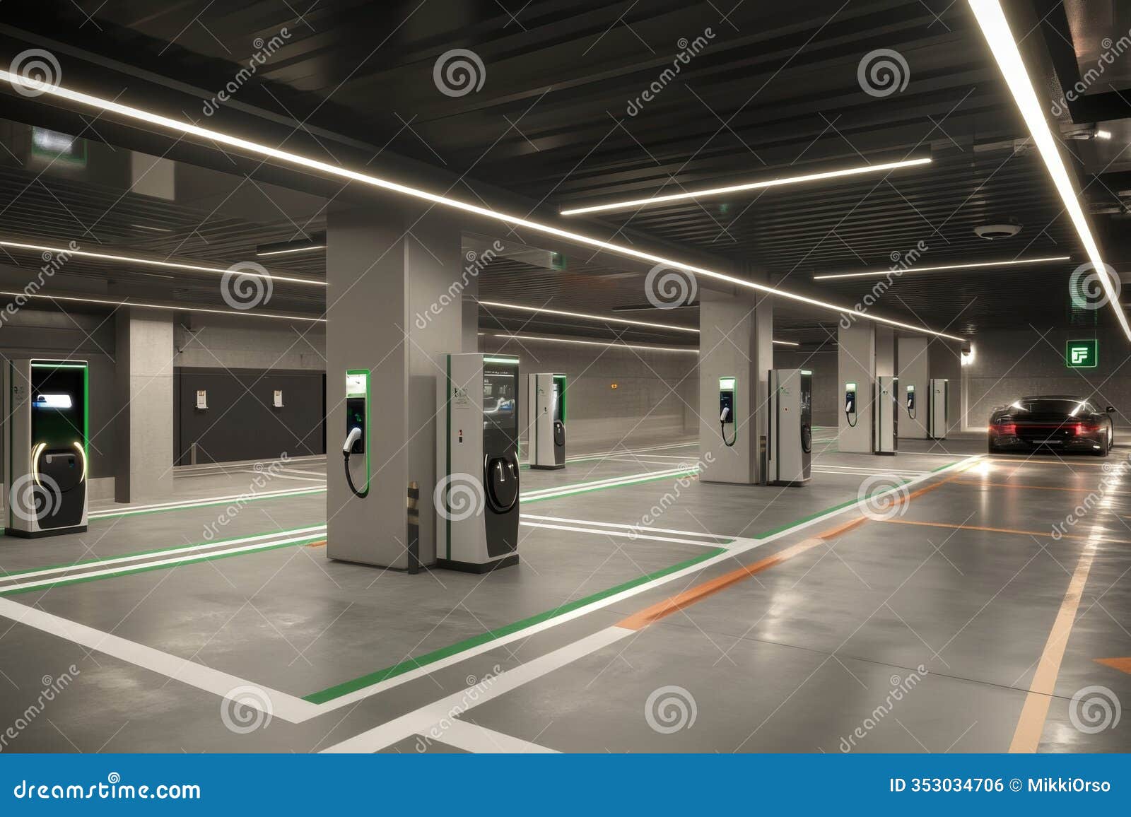 Installation of Electric Vehicle Charging Stations in an Underground ...
