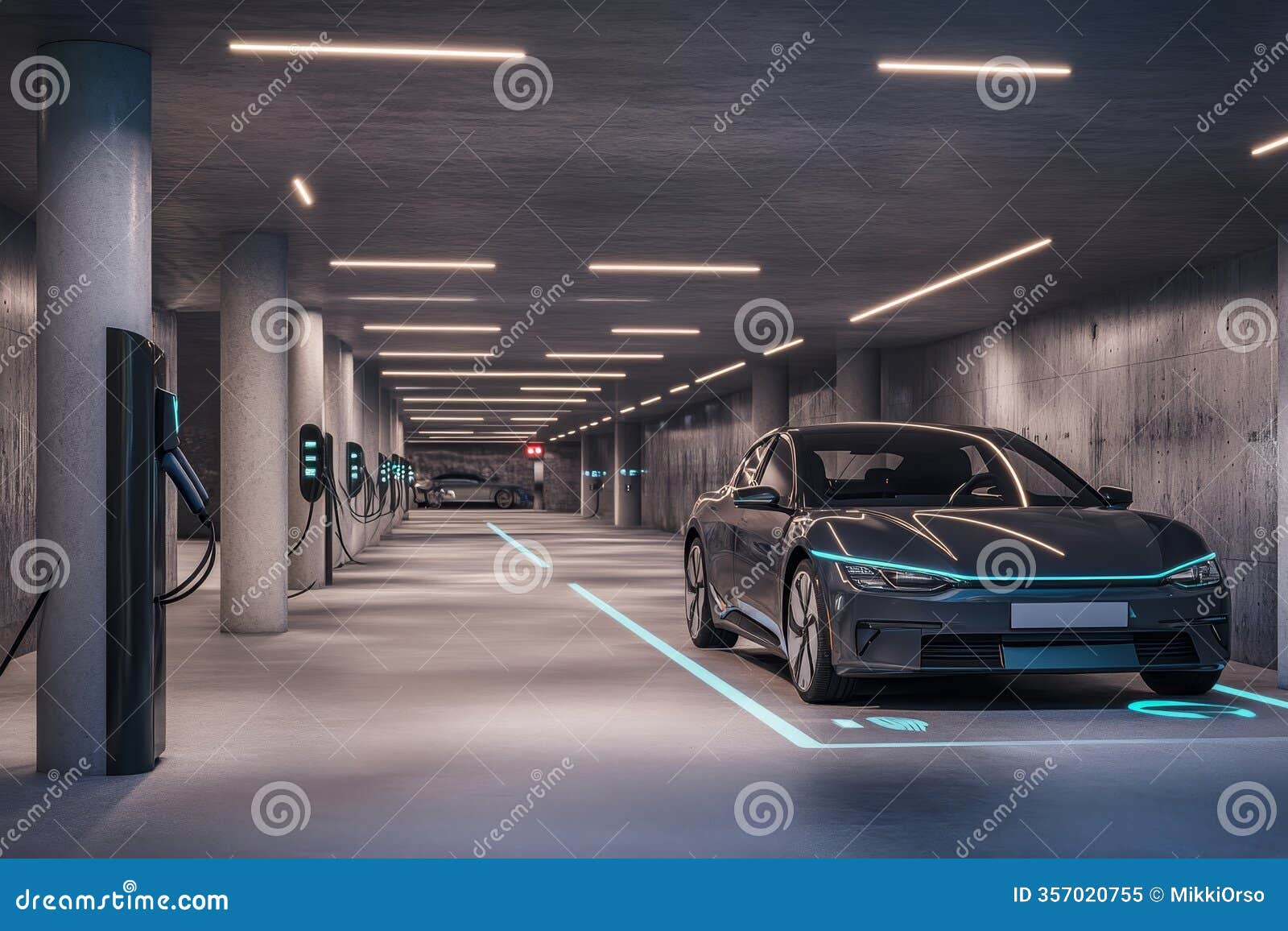 Installation of Electric Vehicle Charging Stations in an Underground ...