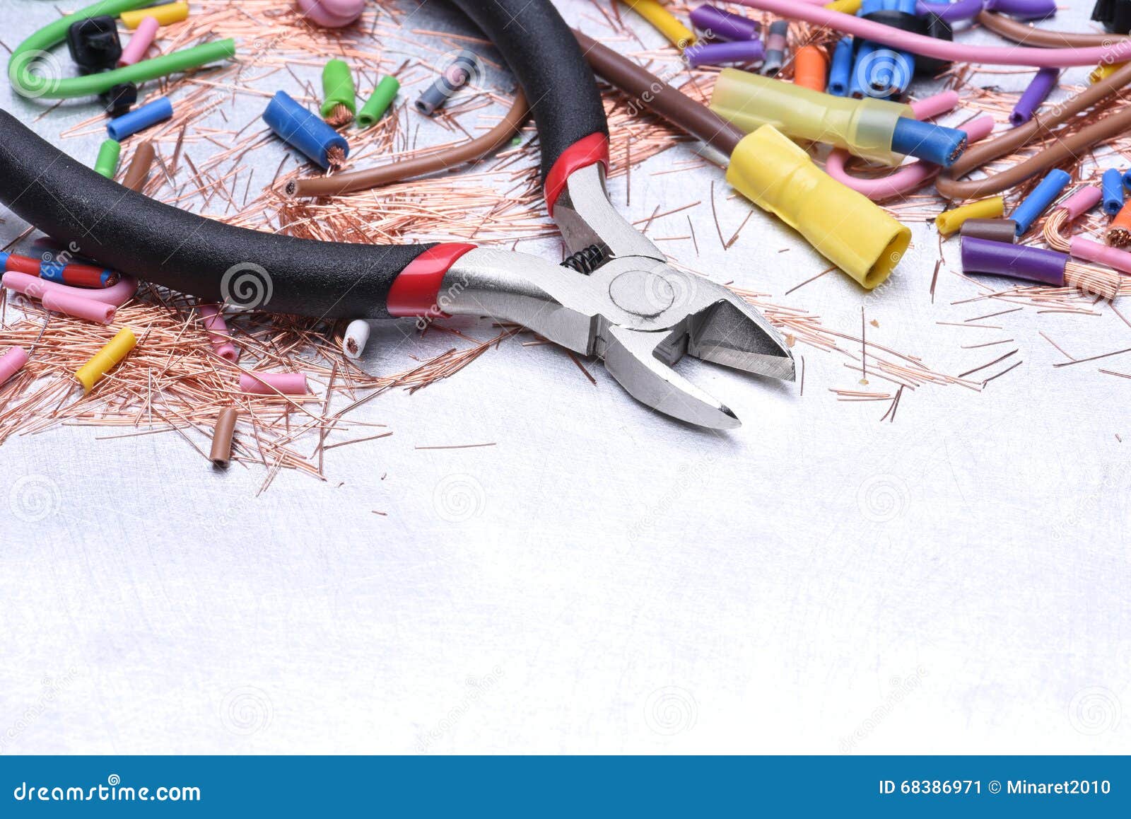 Installation of Electrical, Tools and Cables Stock Image - Image of ...