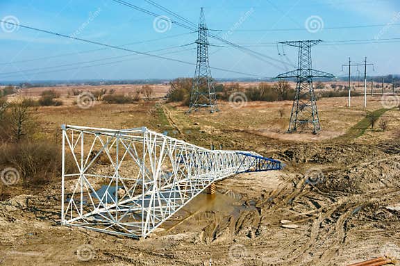 Installation of Electrical Wire Supports, Installation of Power Lines ...