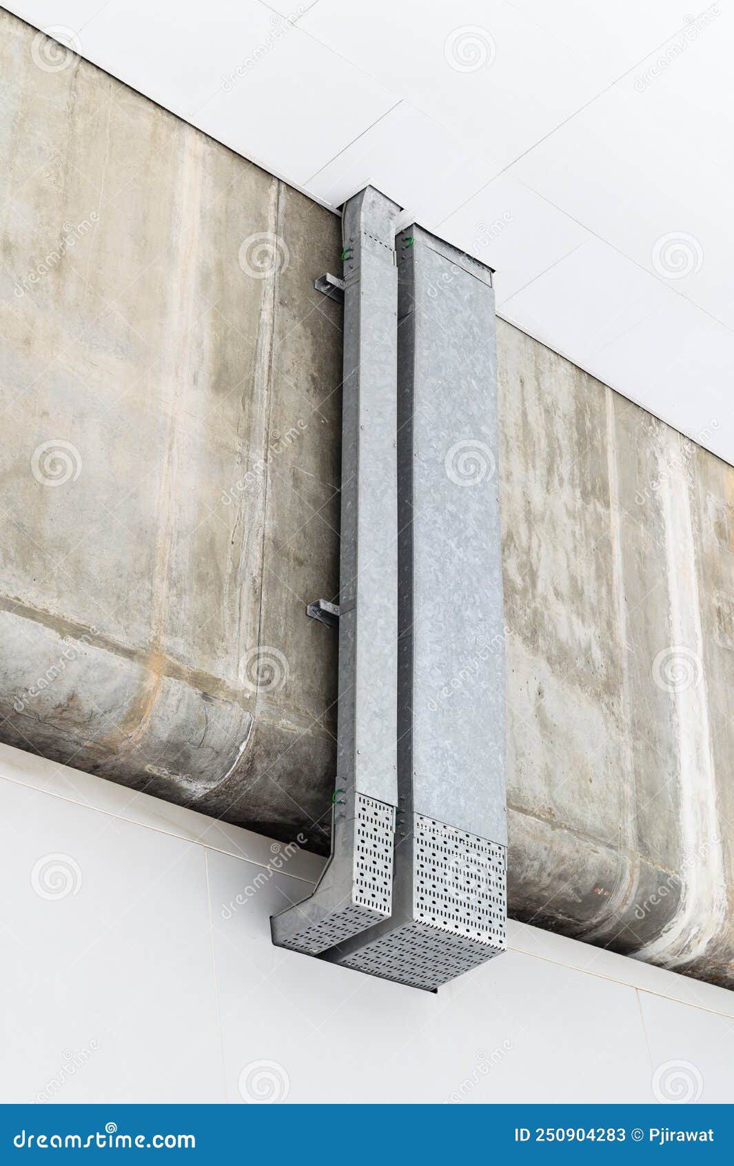 Installation of Electrical Wiring on the Ceiling. Electrical Cable ...