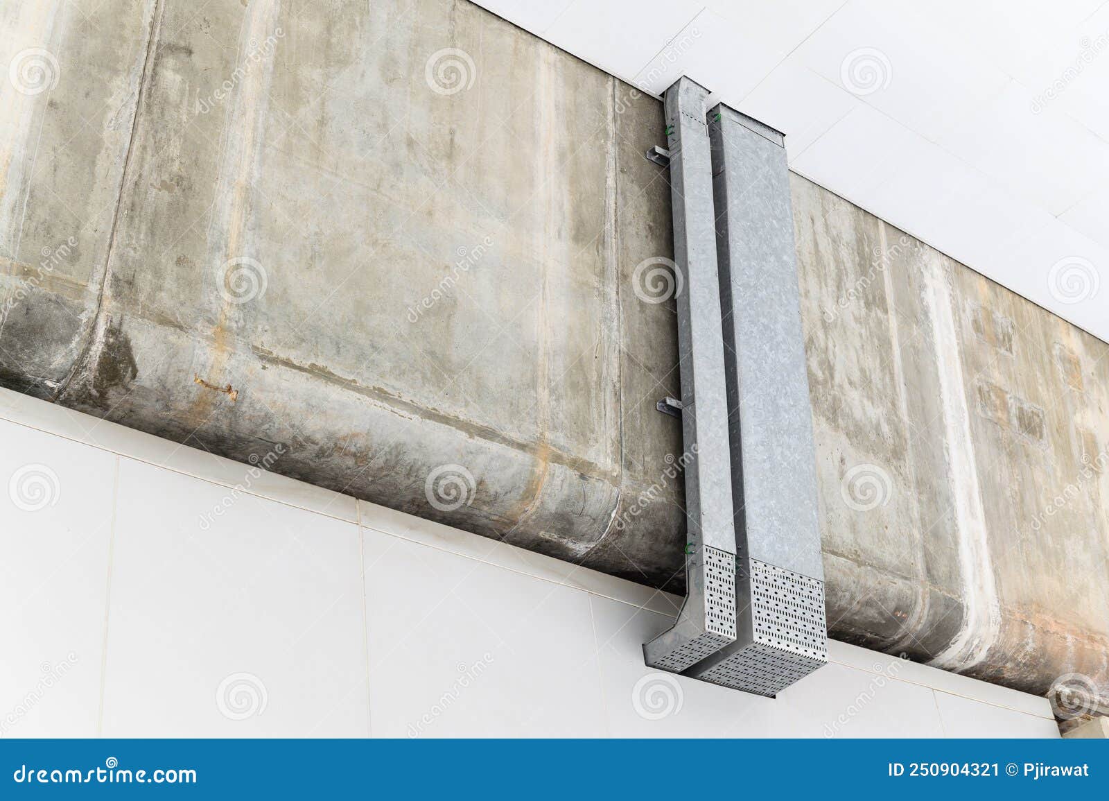 Installation of Electrical Wiring on the Ceiling. Electrical Cable ...