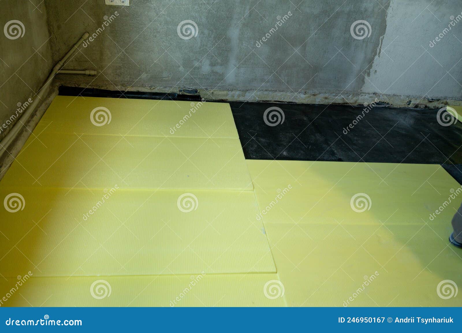 Installation of Expanded Polystyrene for Floor Insulation, Expanded ...