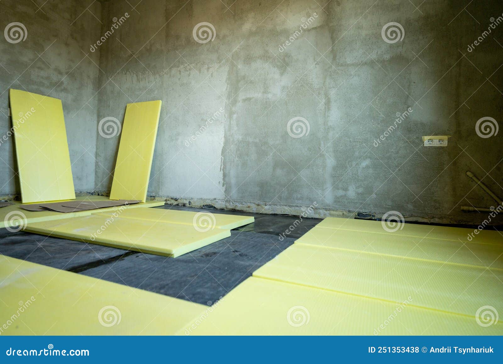 Installation of Expanded Polystyrene for Floor Insulation, Expanded ...