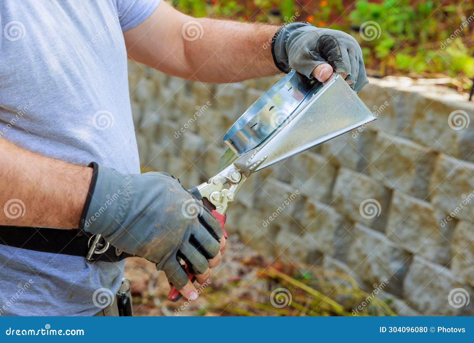 Extractor Fan For Ventilation Installed On A Glass Block Wall Royalty ...