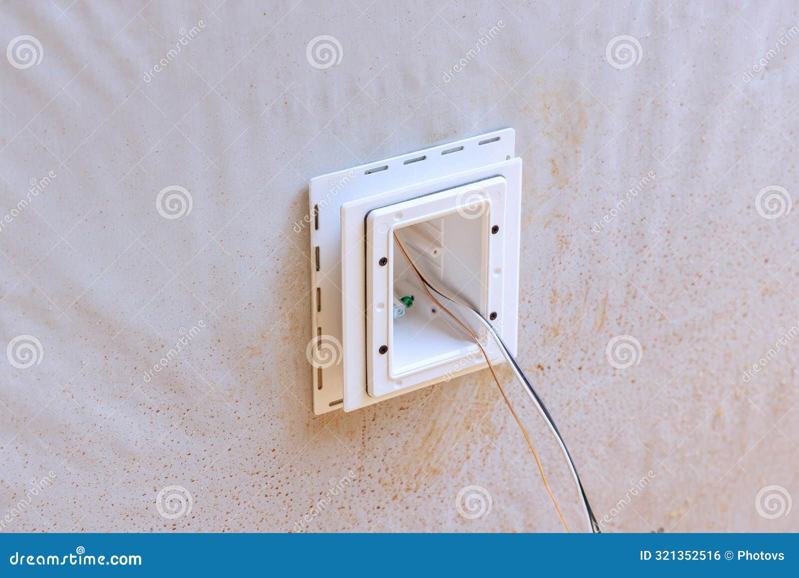 Installation on an External Wall Using a Weatherproof, Deep Plastic ...