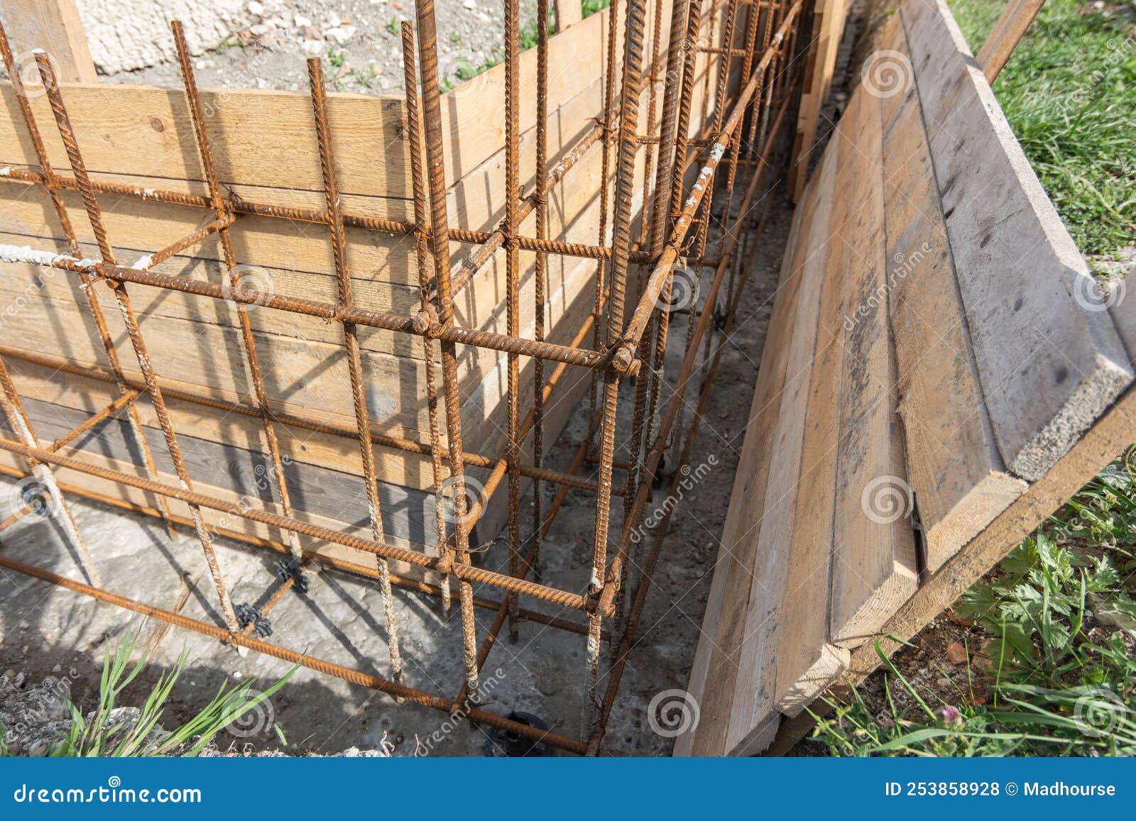 Installation of Formwork during the Construction of a Strip, Shallow ...