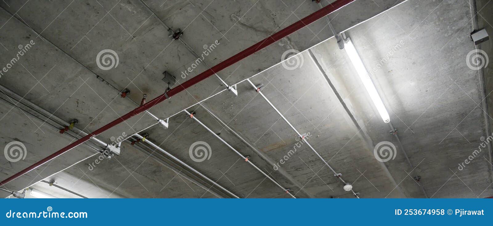 Installation of Gas Pipe in the Building. Pipe Systems, Pipeline on ...