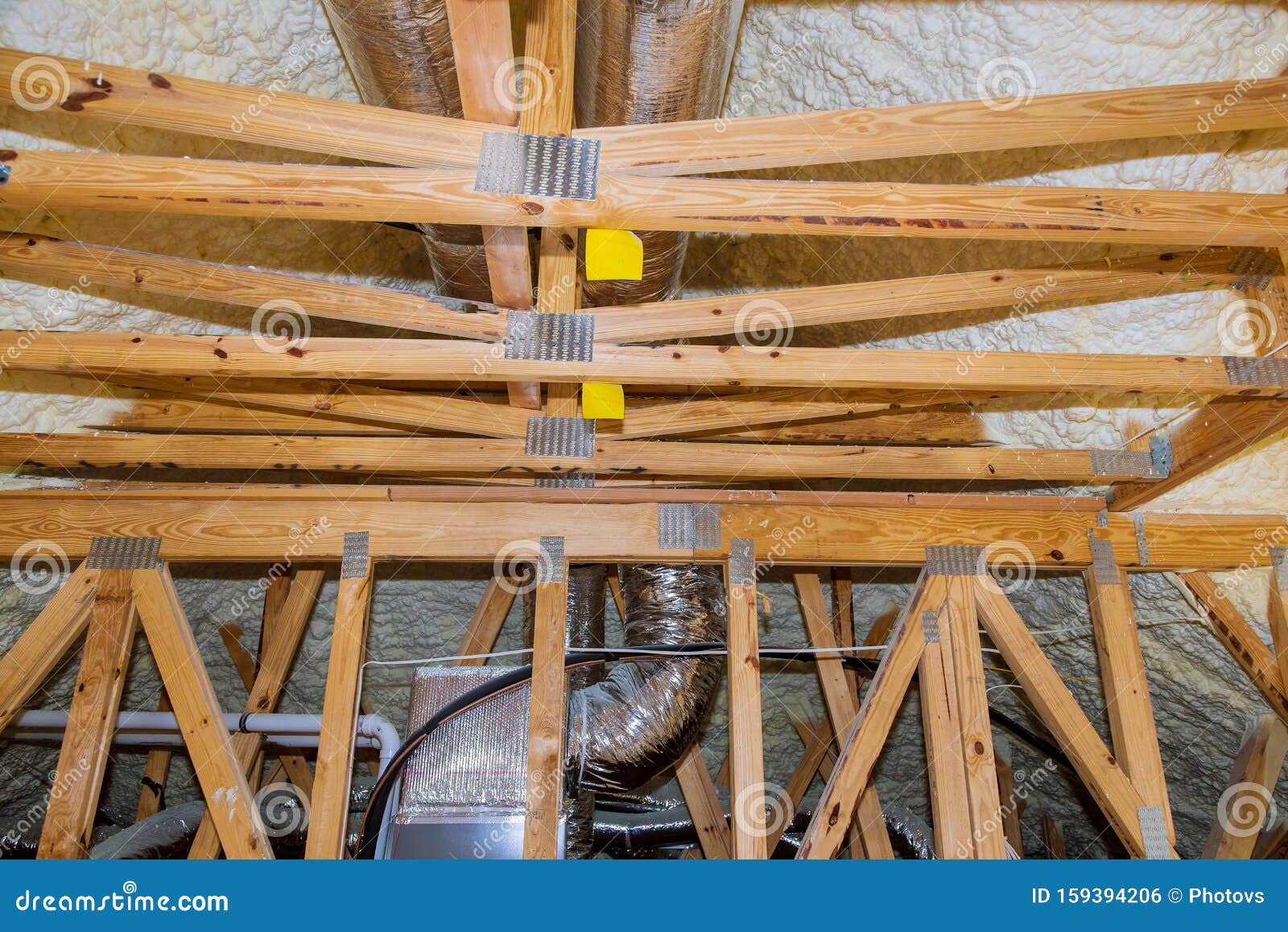 Installation of Heating System on the Roof of the Pipe System of ...