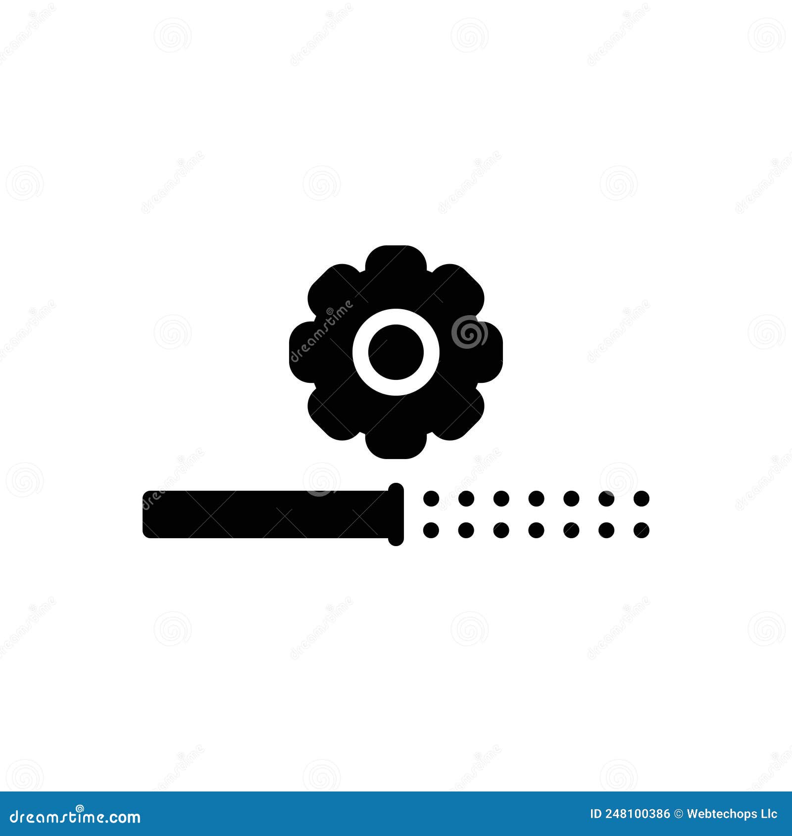 Black Solid Icon for Installation, Install and Update Stock Vector ...