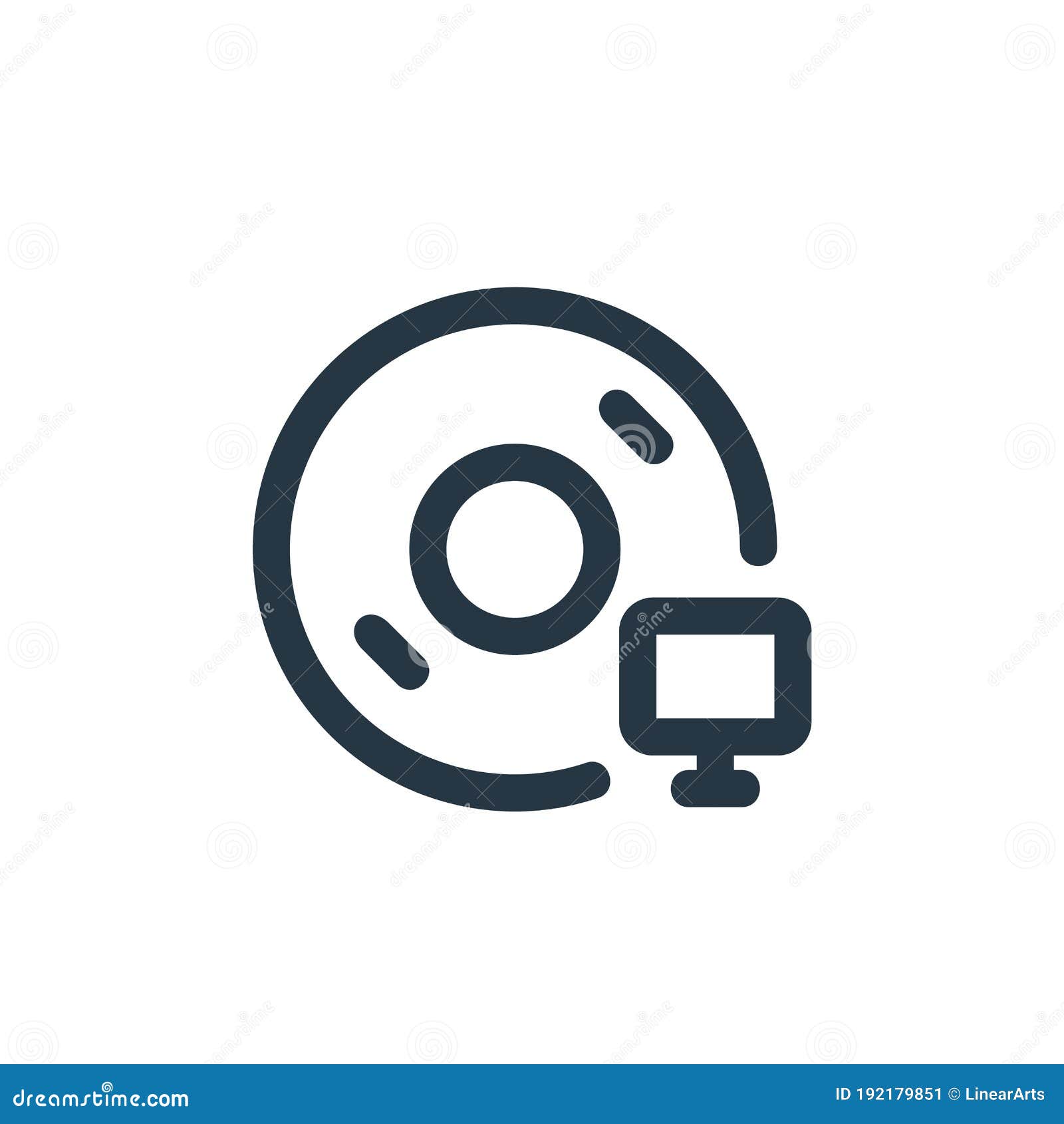 Installation Icon Vector From Disc Tool Line Concept. Thin Line ...