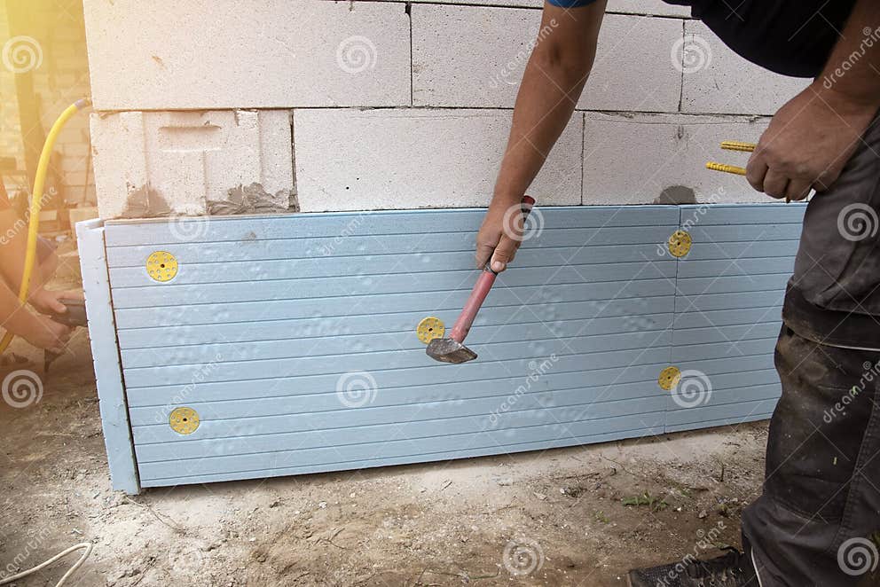 Insulation Extruded Polystyrene Panels Stock Image - Image of mesh ...
